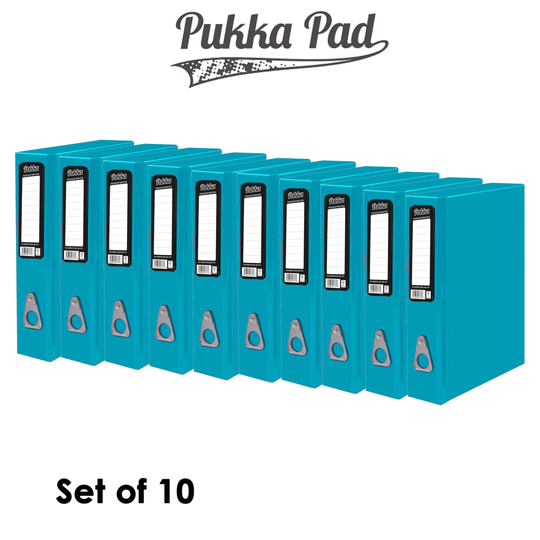 Pukka Foolscap Box File Assorted With Document Clip For School/ Work ...