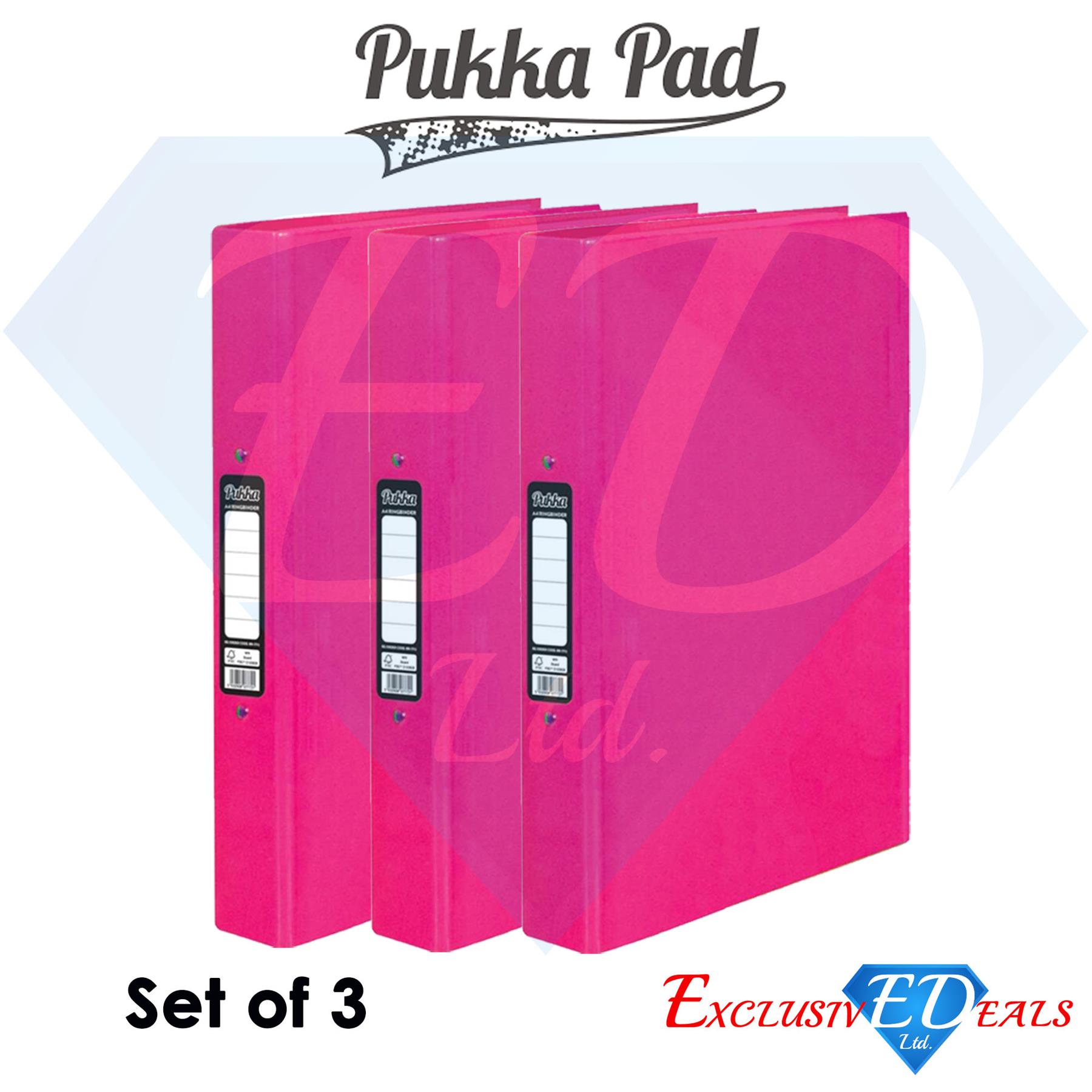 Pukka A4 Lever Arch Files Assorted or 20 Clear Plastic Punch Pockets | eBay