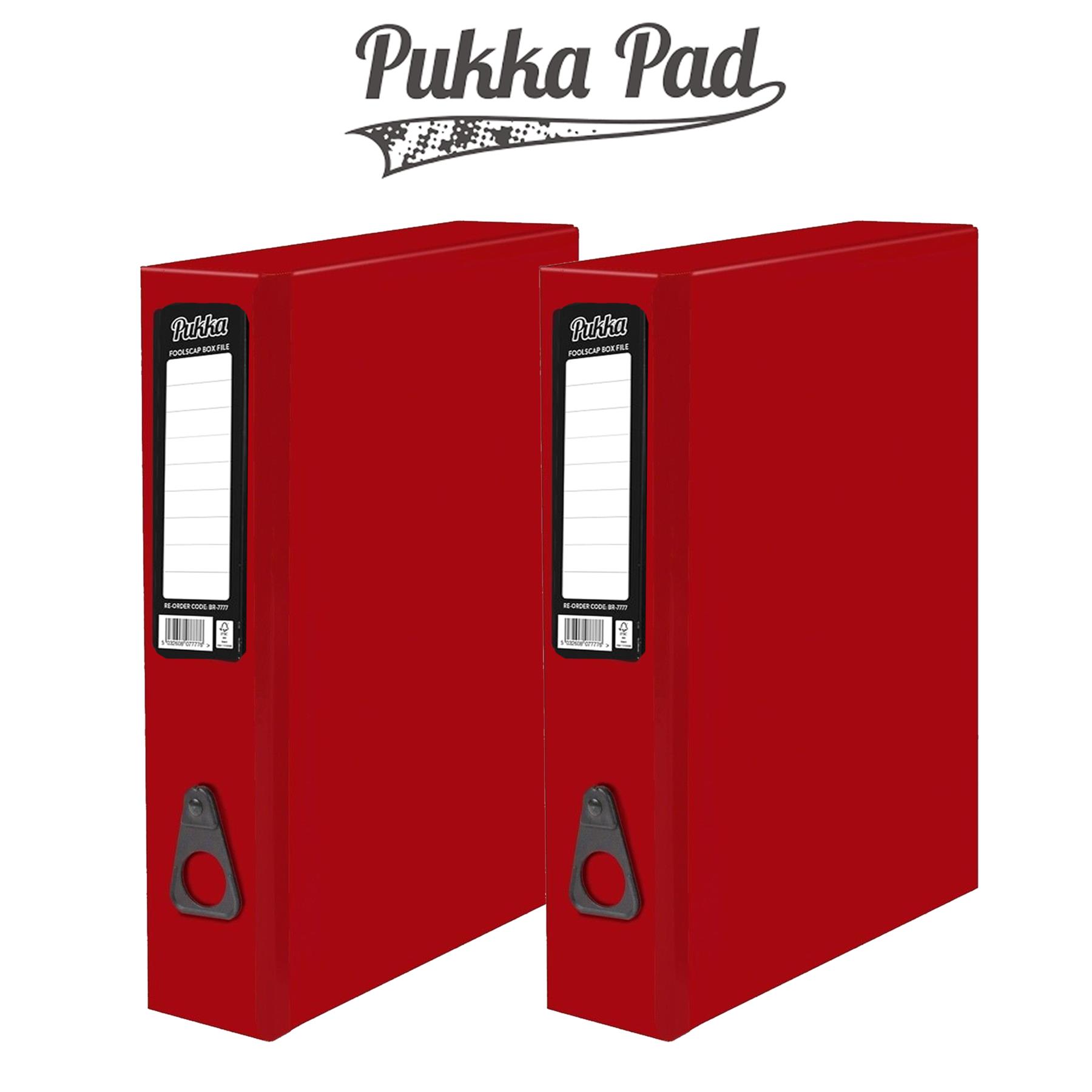 Pukka Foolscap Box File Assorted With Document Clip For School/ Work ...