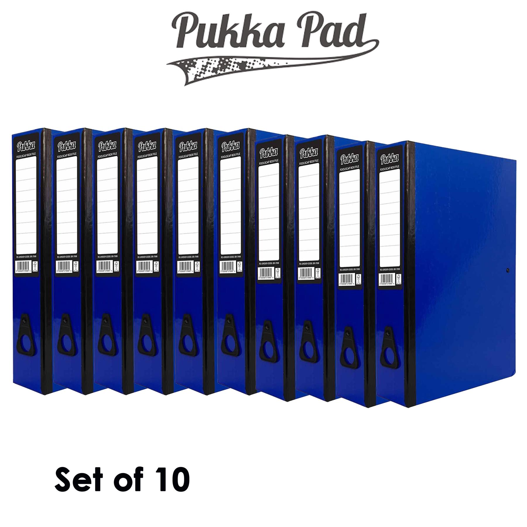 Pukka Foolscap Box File Assorted With Document Clip For School/ Work ...