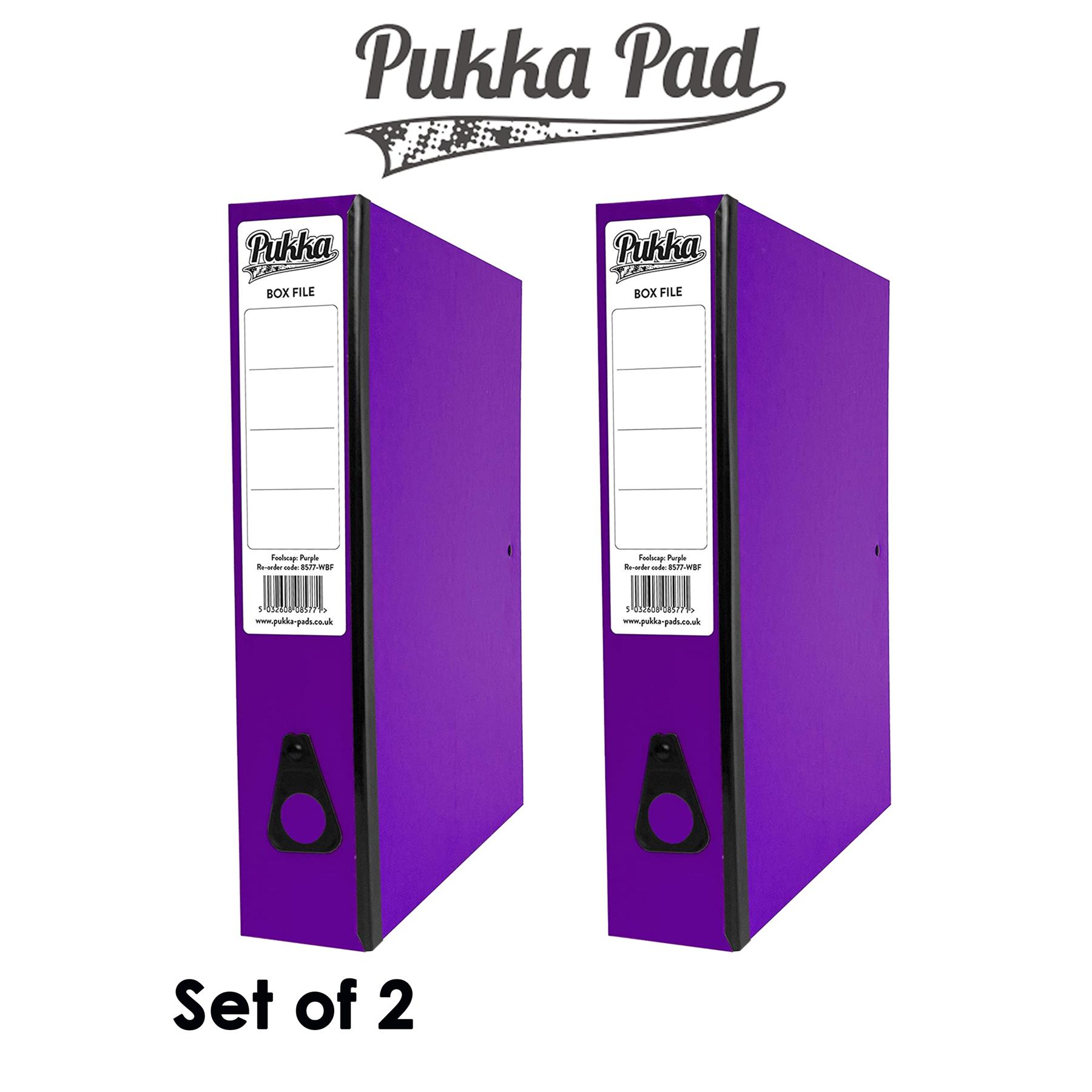Pukka Foolscap Box File Assorted With Document Clip For School/ Work ...