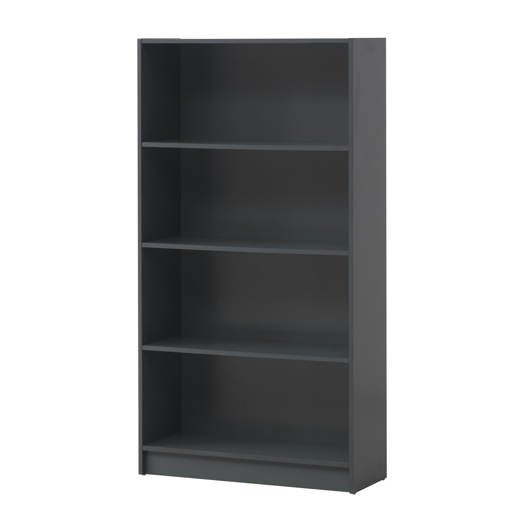 Dark Grey Cube 3 4 Tier Wooden Bookcase Shelf Shelving Display Storage ...
