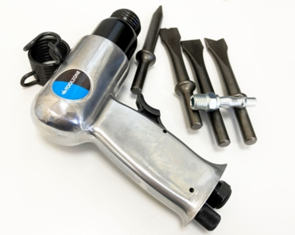 Toolzone Air Chisel 150mm Heavy Duty Hammer + 4 120mm Chisels Bodyshop ...