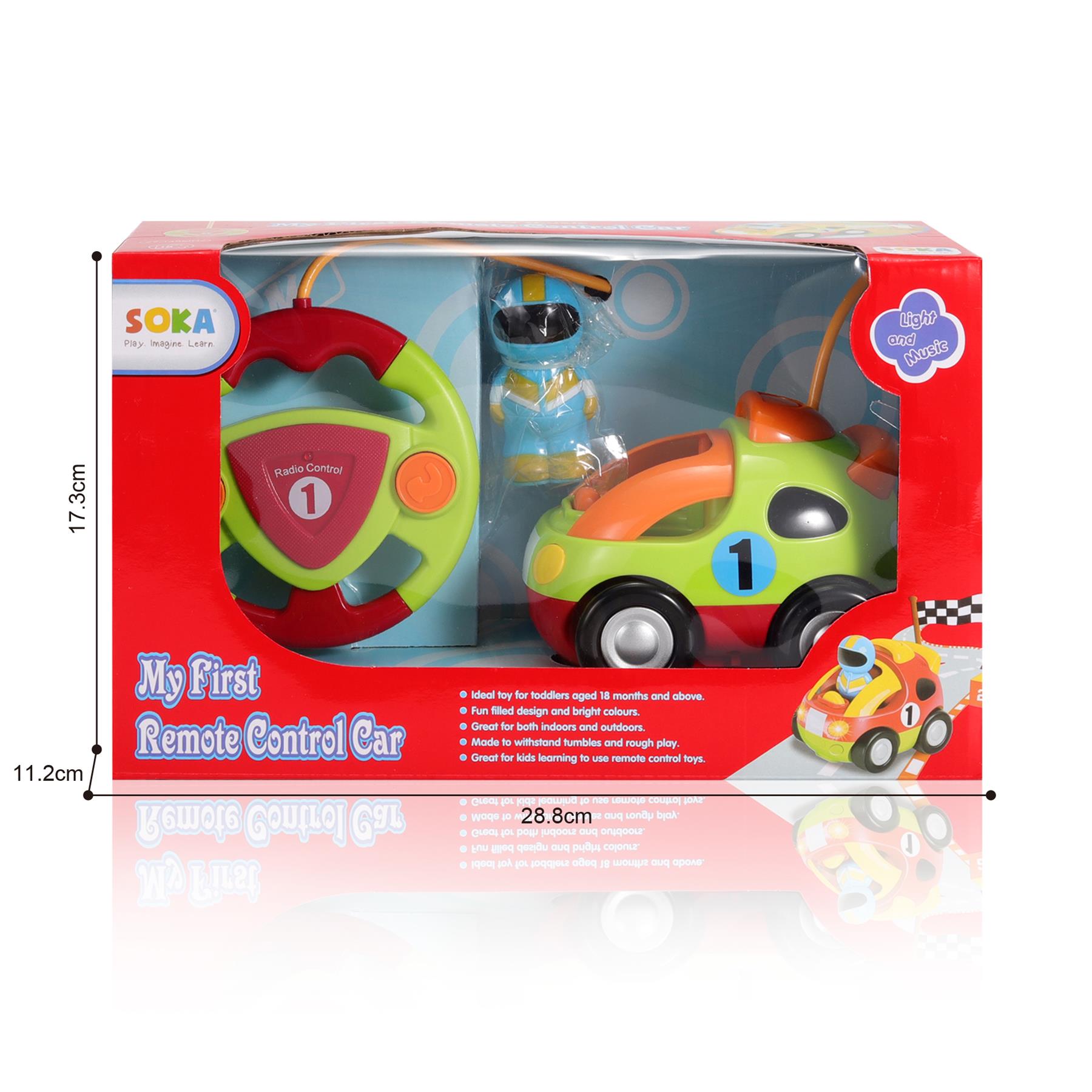 SOKA My First Remote Controlled Car for Toddlers with Light and Sound ...
