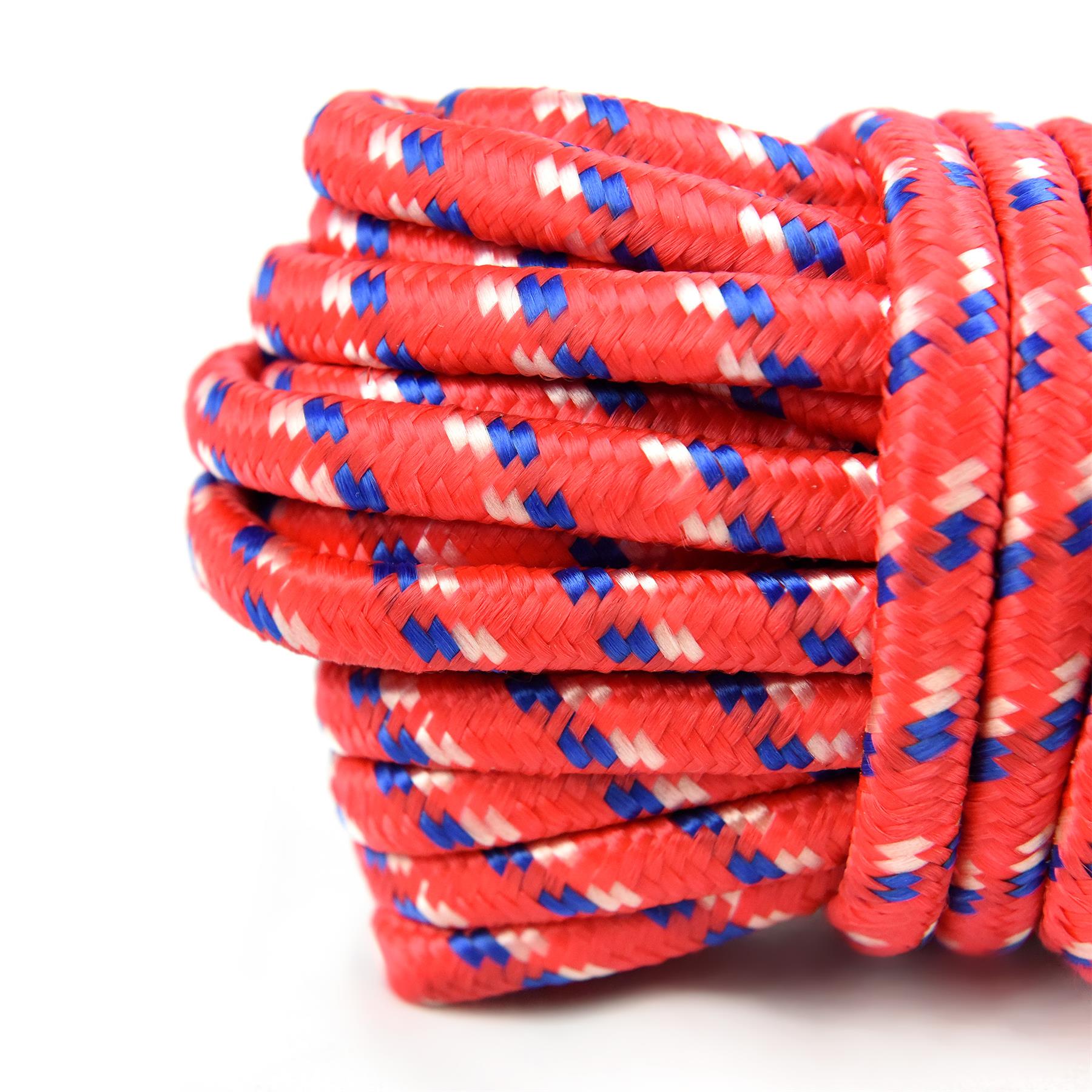 Vinsani 30m x 9mm Polypropylene Strong Heavy Duty Braided Rope Assorted ...