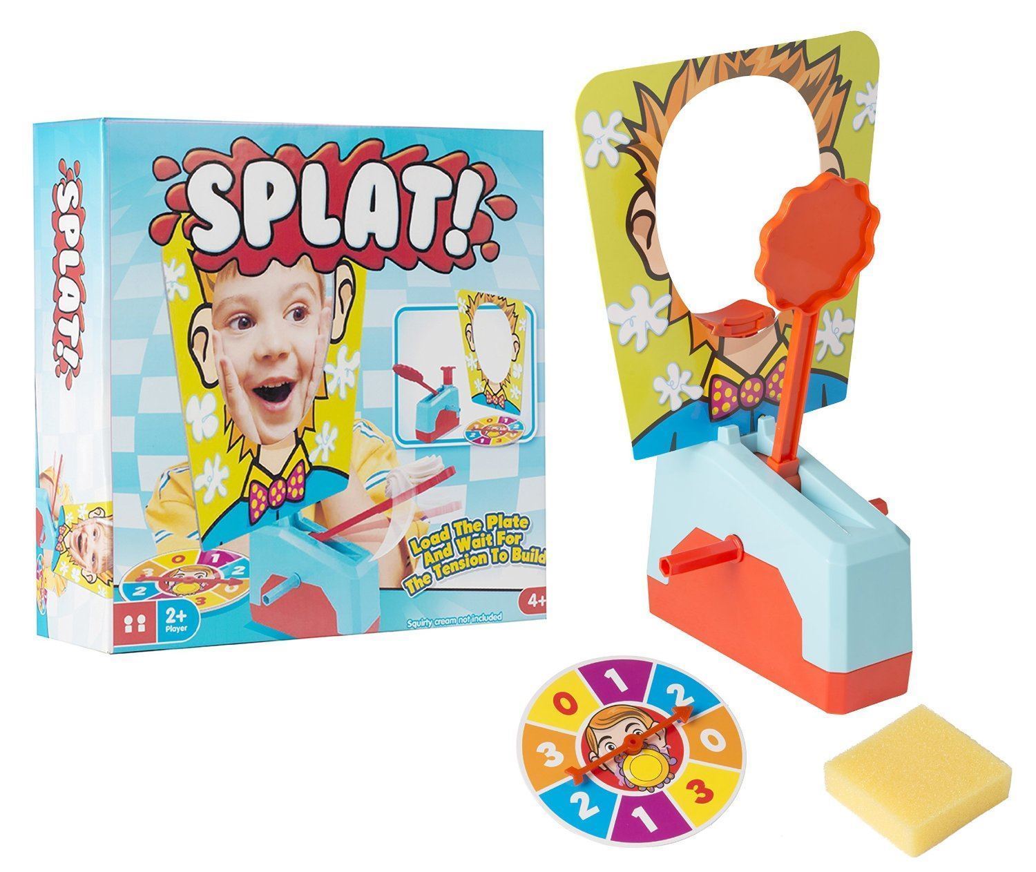 Splat Activity Game Pie Face Children Family Fun 4 Player Toy Set 4 ...