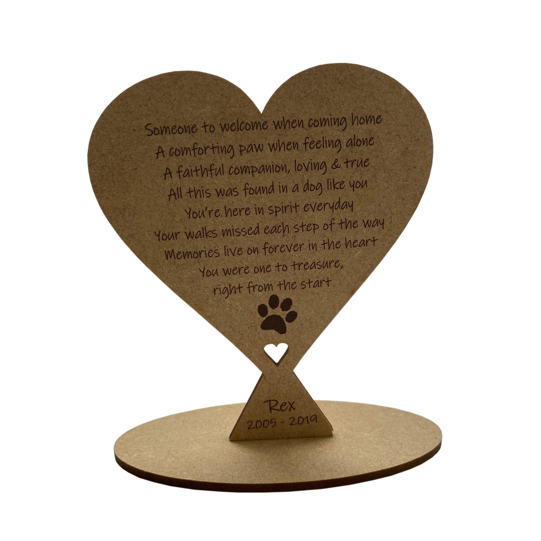 Pet Memorial Gift Dogs In Heaven Personalised Plaque In Loving Memory pet-memorial-gift-dogs-in-heaven-personalised-plaque-in-loving-memory