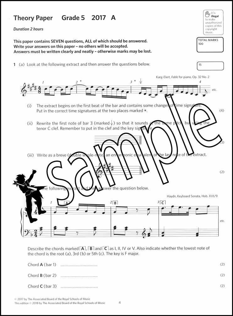 ABRSM Music Theory Practice Papers 2017 Grade 5 Past Exam Questions ABRSM Music Theory Practice Papers 2017 Grade 5 Past Exam Questions