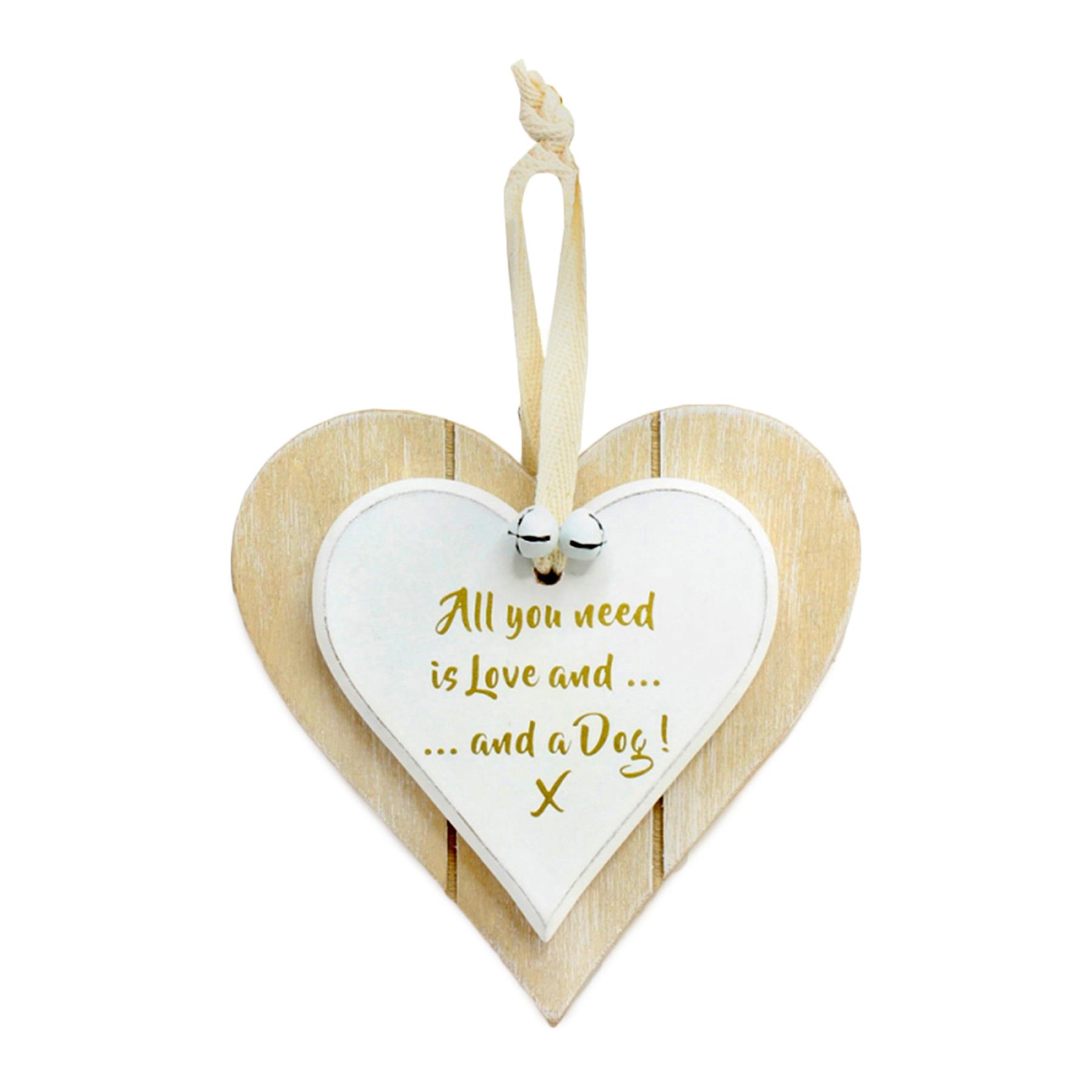 Wooden Heart Hanging Sign Wall Plaques Home Sentiment Party Great Gift ...