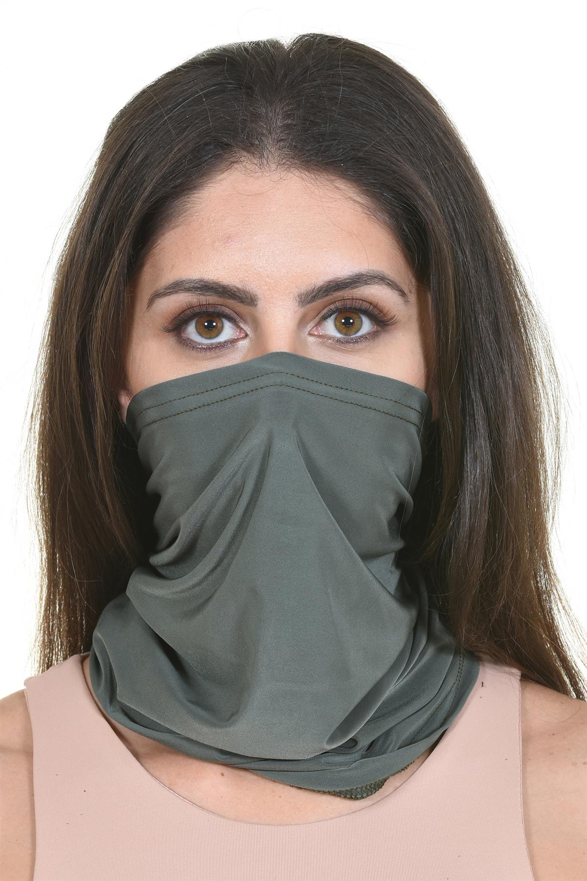 Seamless Snood Face Mask Covering Bandana Tube Scarf Neck Sport Cover ...