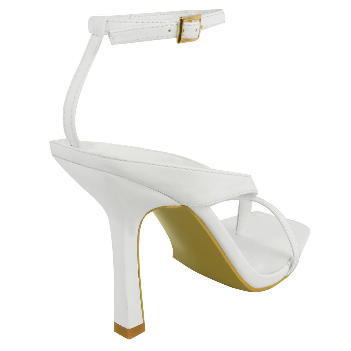 Womens Designer Toe Post High Heels Strappy Thong Sandals Ankle Party ...