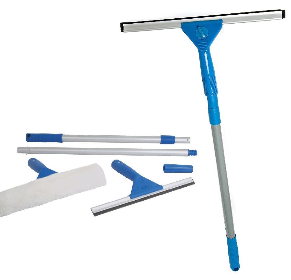 Window Washing Kit With 95cm Telescopic Pole Plus Squeegee And Extra ...