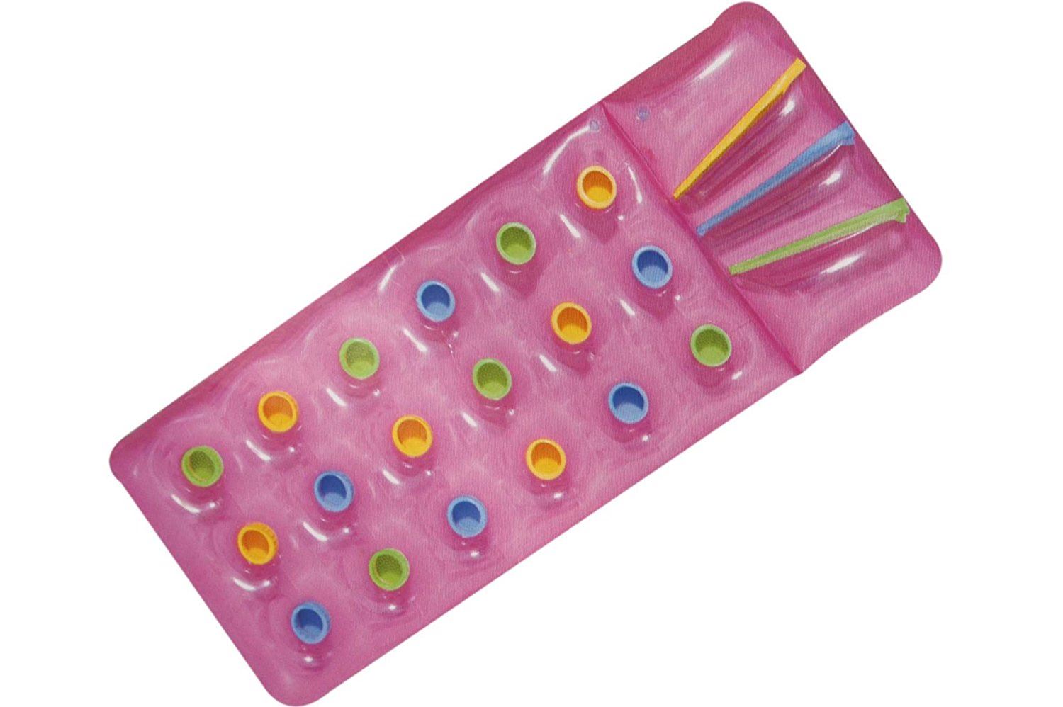 Bestway Inflatable 18 Pocket Sun Beach Swimming Pool Lounger Lilo Air ...