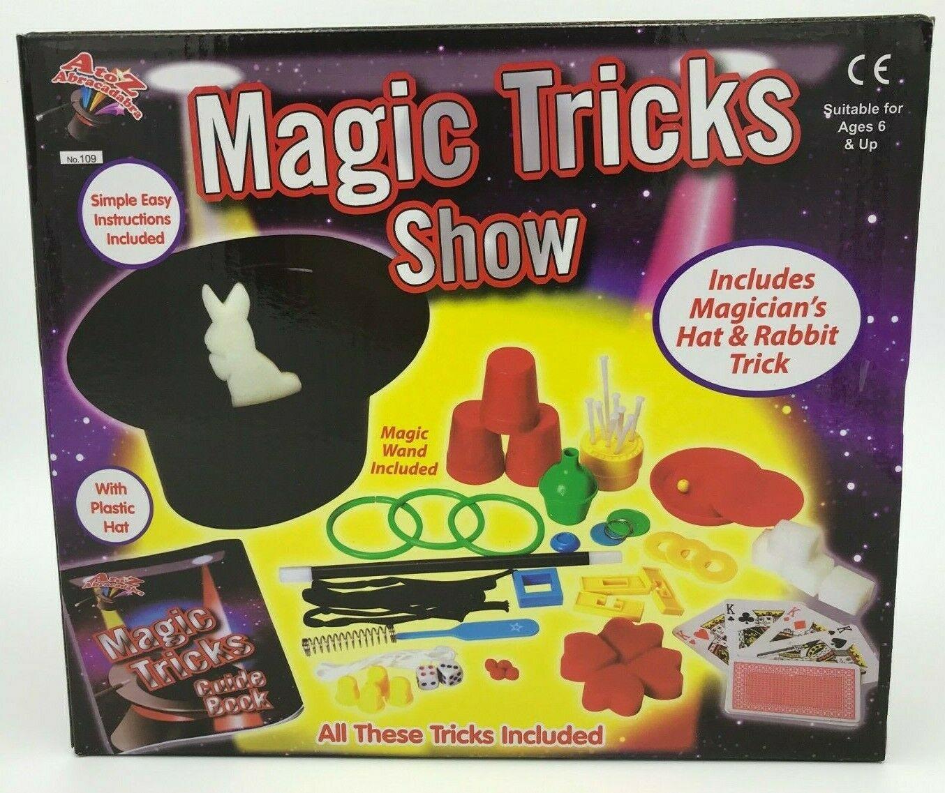 Deluxe Magicians Hat Magic Set 150 Tricks Kids Children Play Toys Game ...