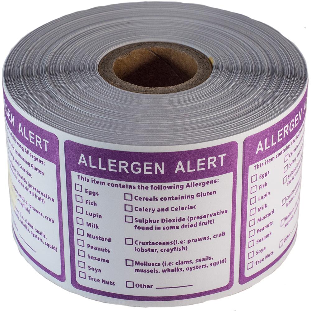 MR-LABEL CATERING STICKERS - Allergen Alert Warning Labels - Allergy ...