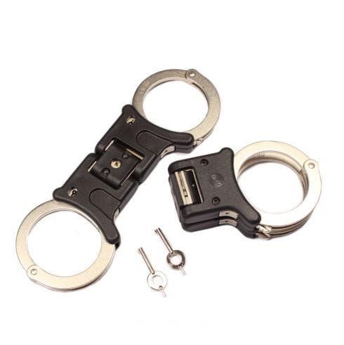 TCH850 Brand new nickel plated rigid folding handcuffs | eBay