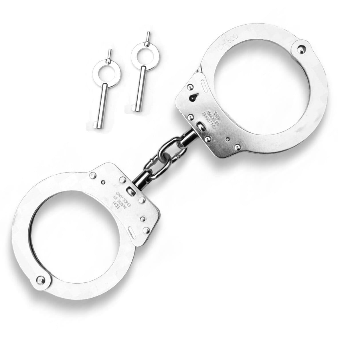 TCH800 Handcuffs Nickel chain cuffs police and security | eBay