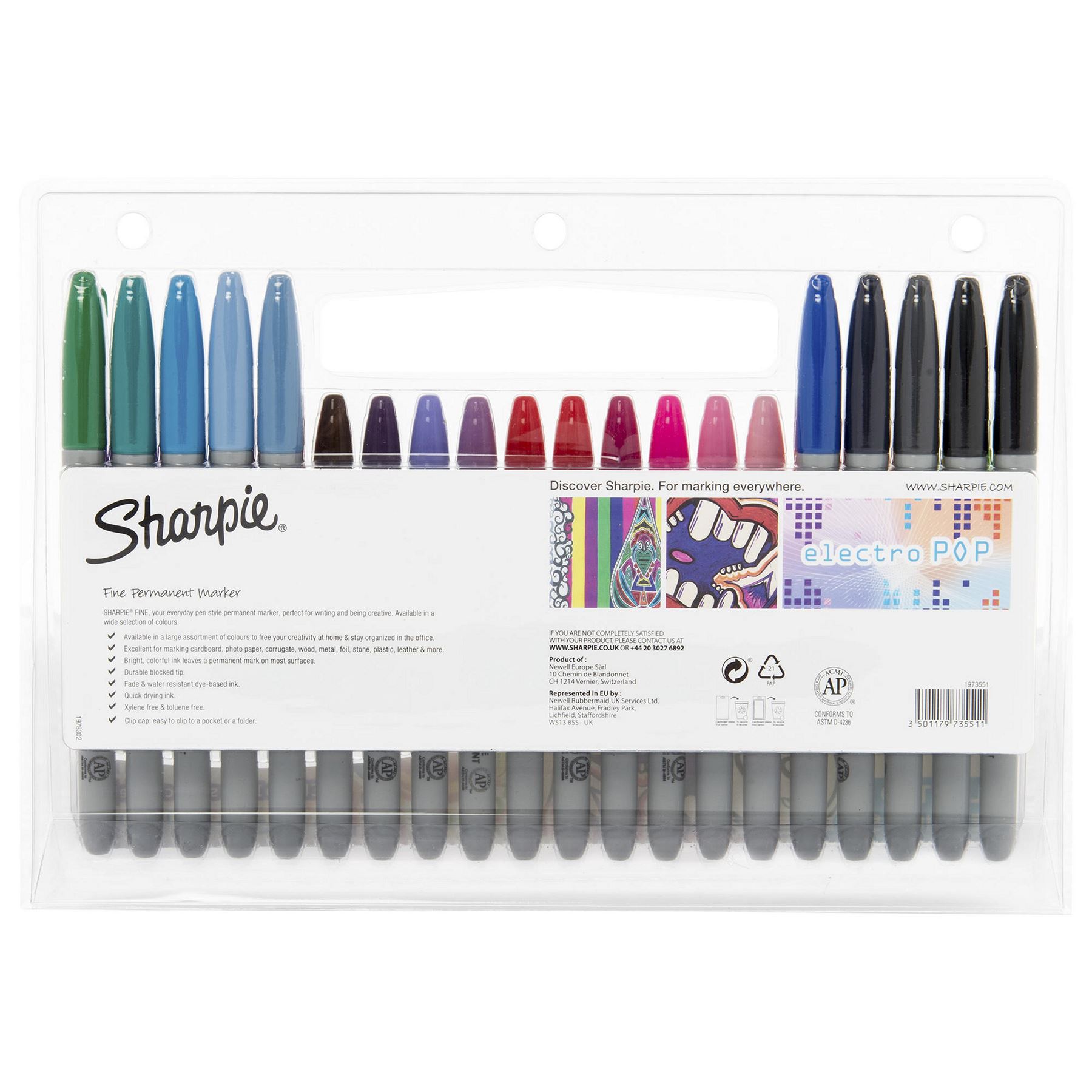 Sharpie 30 Pack / Count Fine Assorted Permanent Markers Pens Limited ...