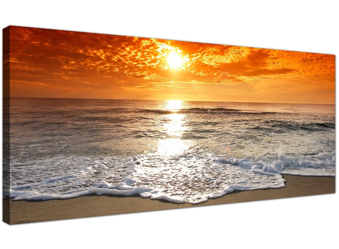 Orange Extra Large Canvas Print Of Sunset Beach Landscape 1152 5060327329814 EBay orange-extra-large-canvas-print-of-sunset-beach-landscape-1152-5060327329814-ebay