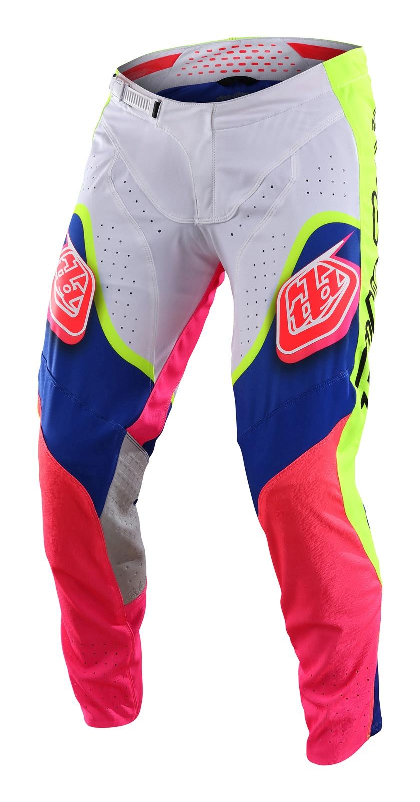 Pantaloni Troy Lee Designs adulti SE Pro MX bianchi radianti/multi