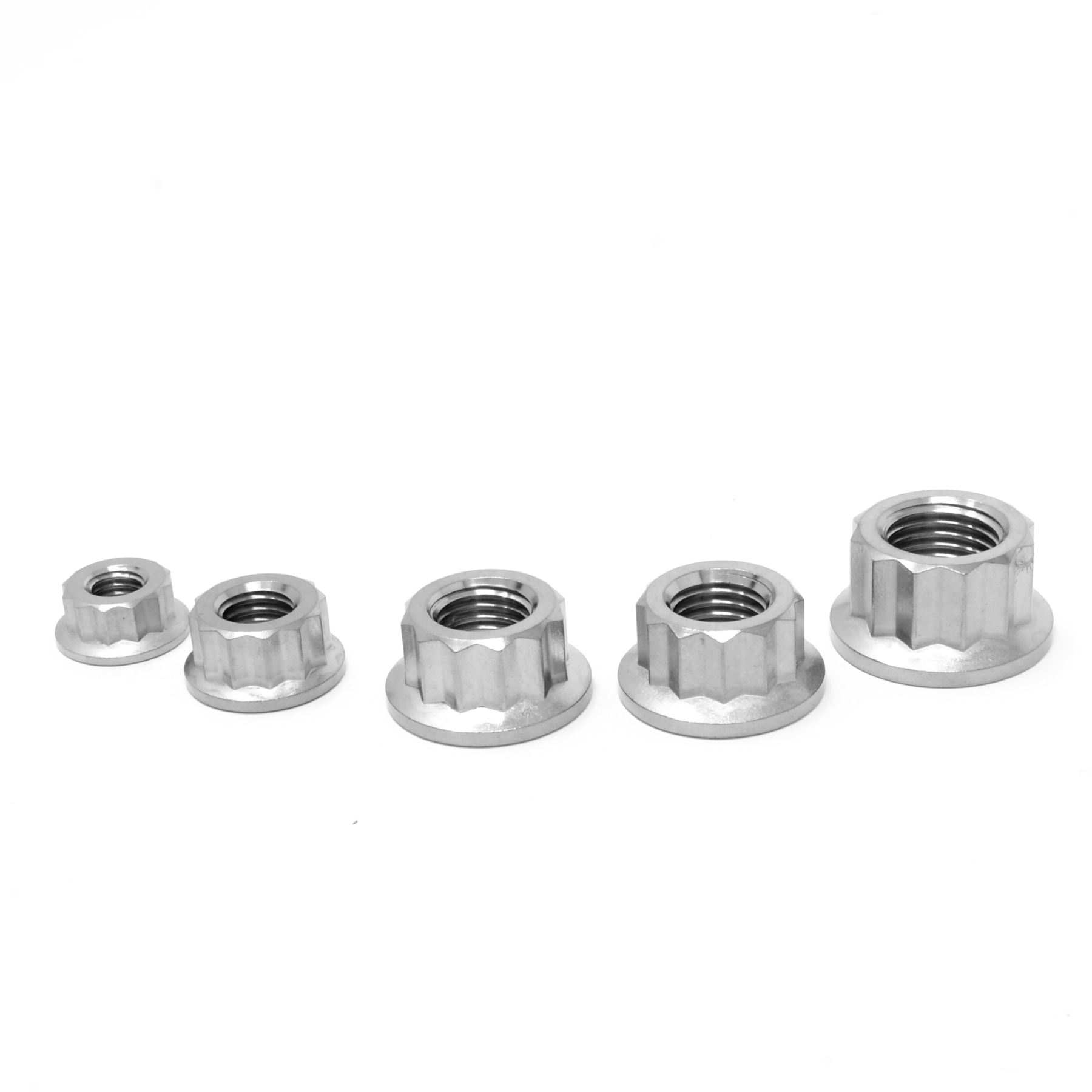 Titanium Bi Hex Flange 12 point Nut m6 m8 m10 m12 Ti Ducati Aprilia 1.0 ...