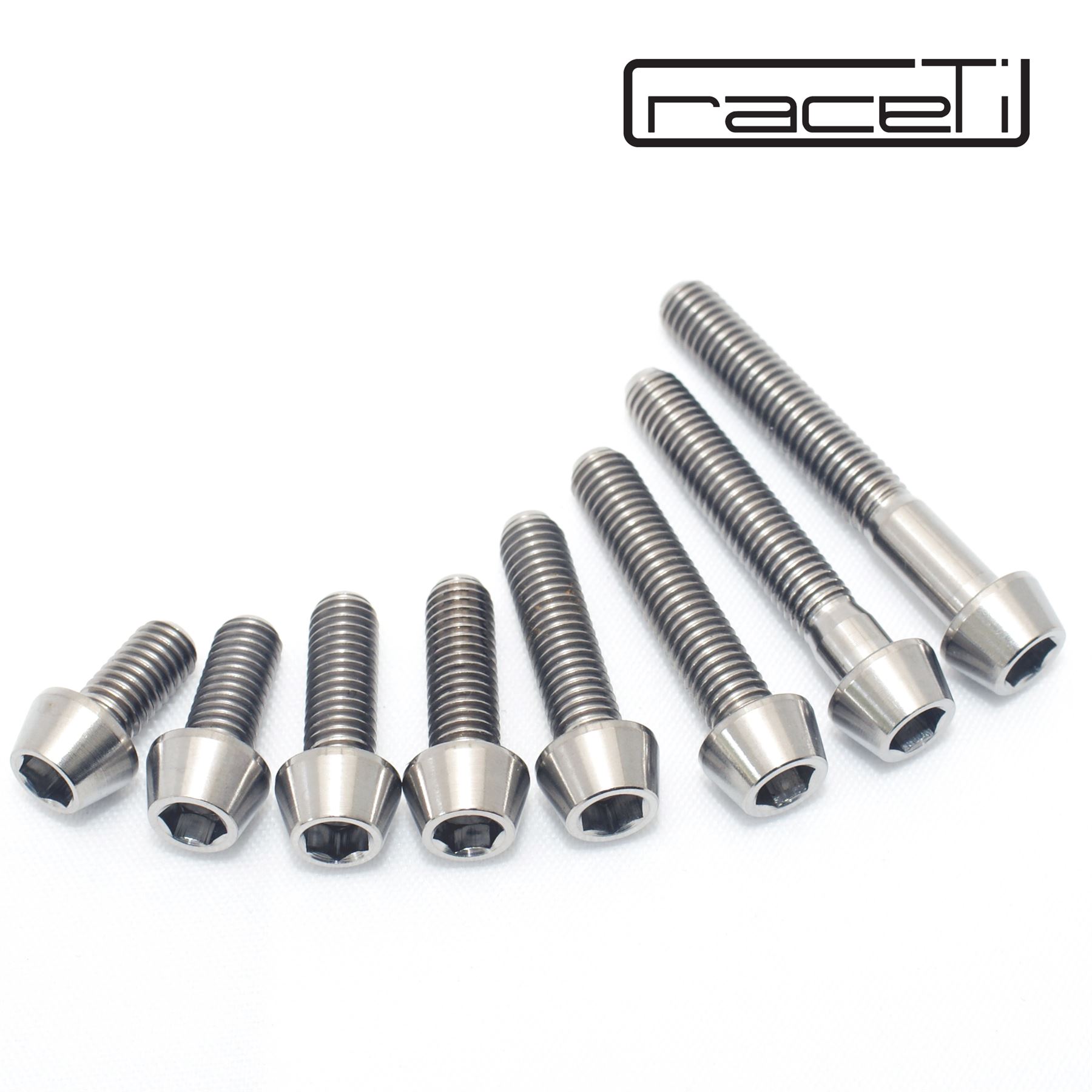 M5 Titanium Taper Cap Allen Bolt Screw 10 12 15 16 18 20 25 30 35 40 45 ...