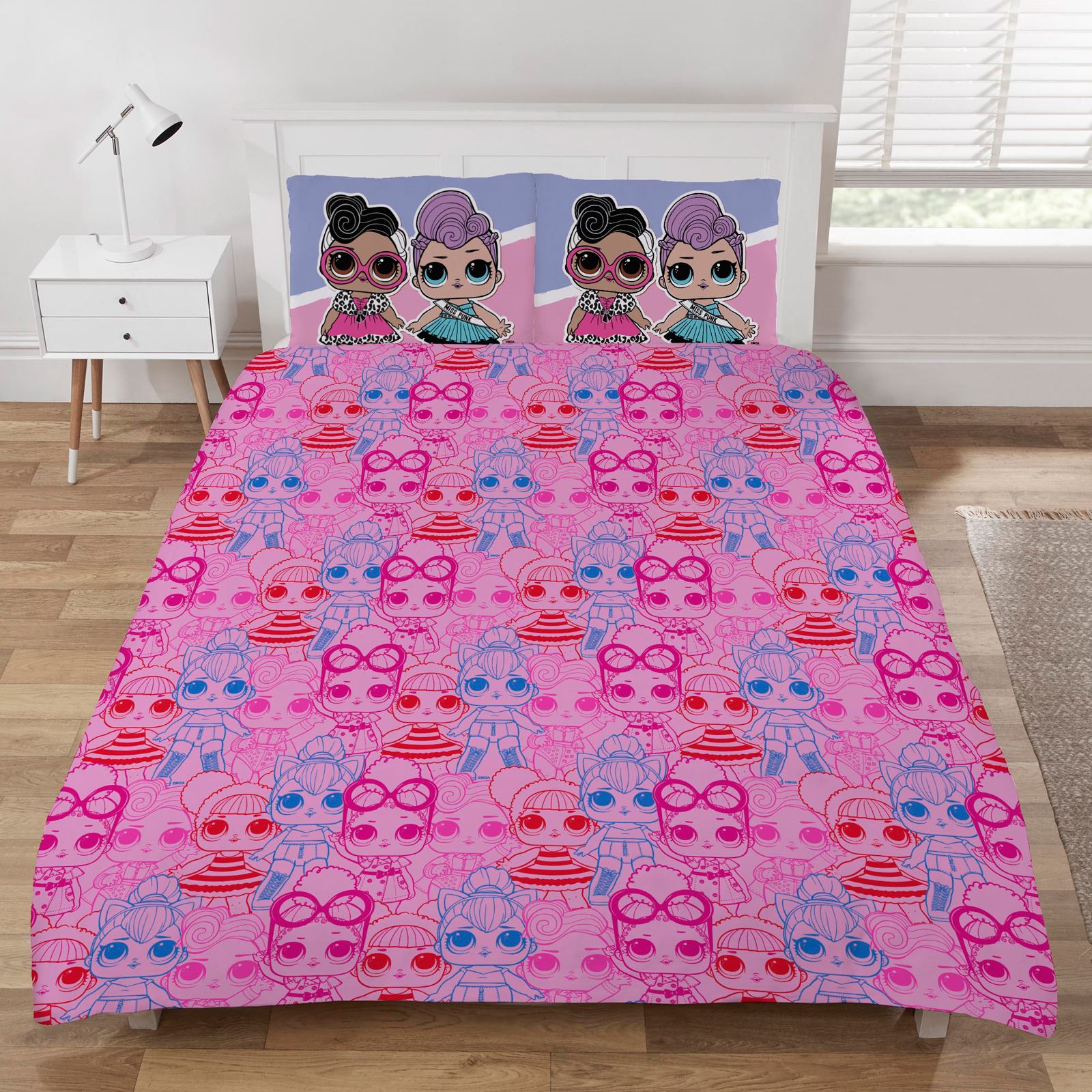 LOL Surprise Bedroom Duvet Cover Set Blanket Curtains Lamp