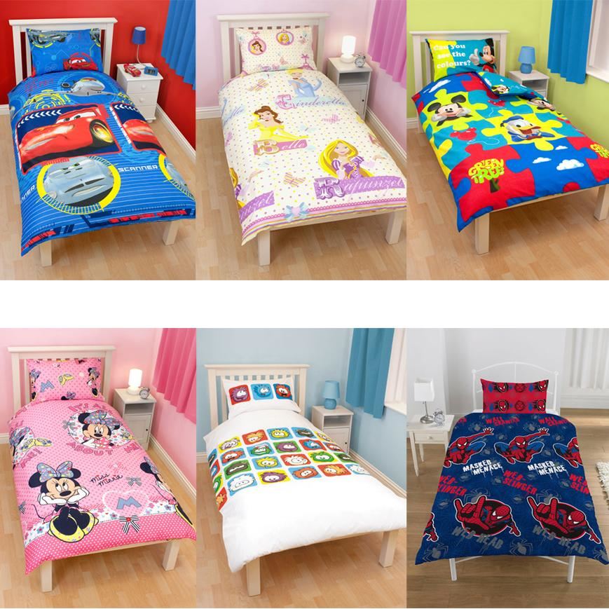 SINGLE DUVET COVER SETS KIDS BEDDING BOYS GIRLS | eBay