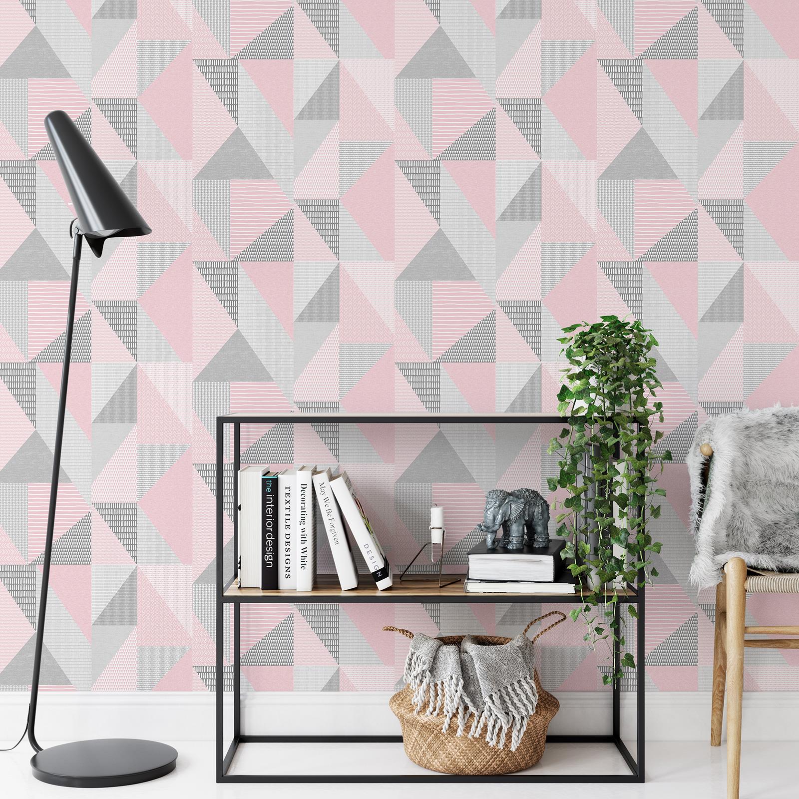 Blush & Pink Wallpaper - Geometric | Floral | Glitter | Metallic ...