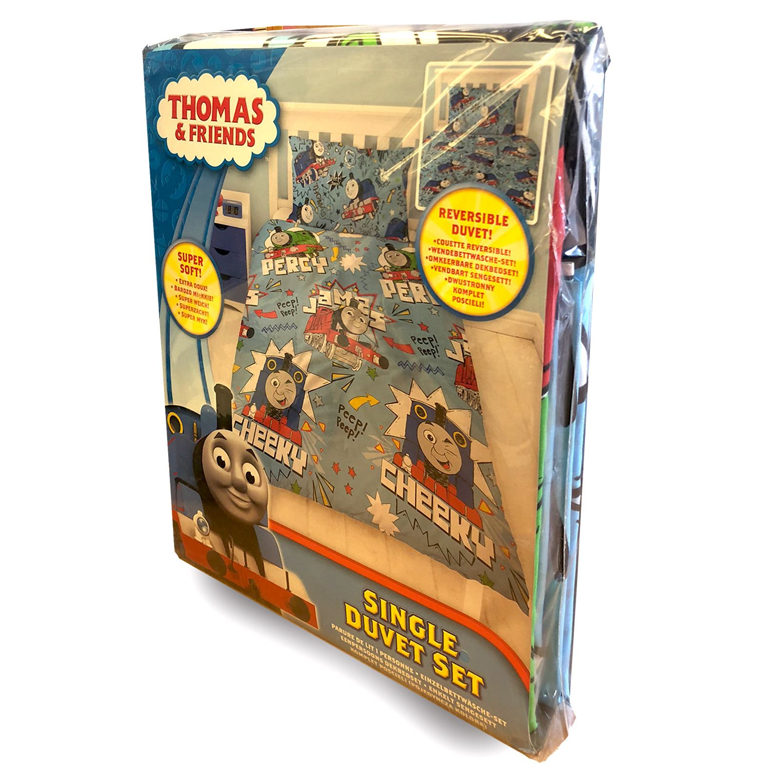 THOMAS THE TANK ENGINE BEDDING – SINGLE, DOUBLE AND TODDLER SIZE DUVET ...
