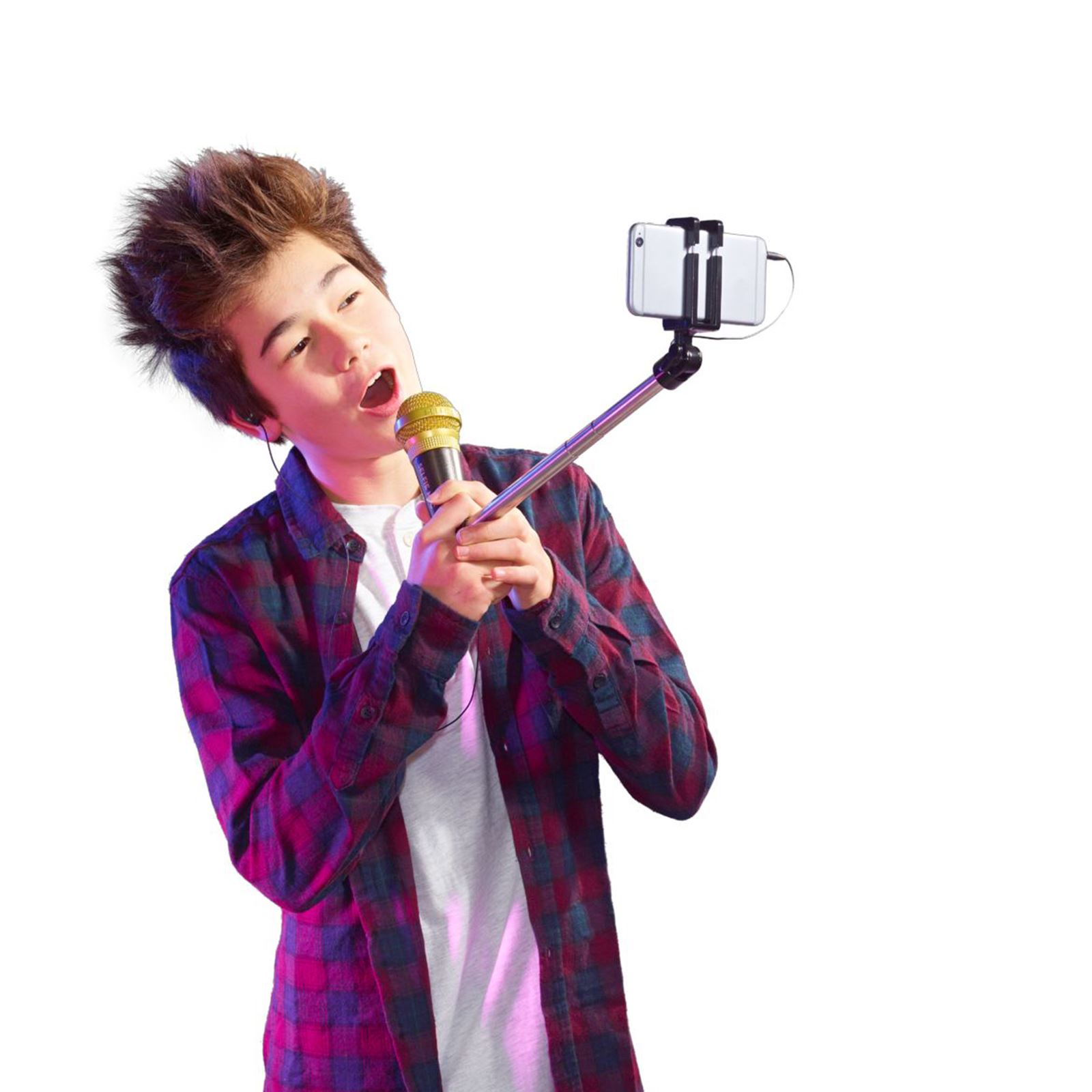 SELFIE MIC SELFIE STICK MICROPHONE AND EAR PIECE CHILDRENS selfie-mic-selfie-stick-microphone-and-ear-piece-childrens