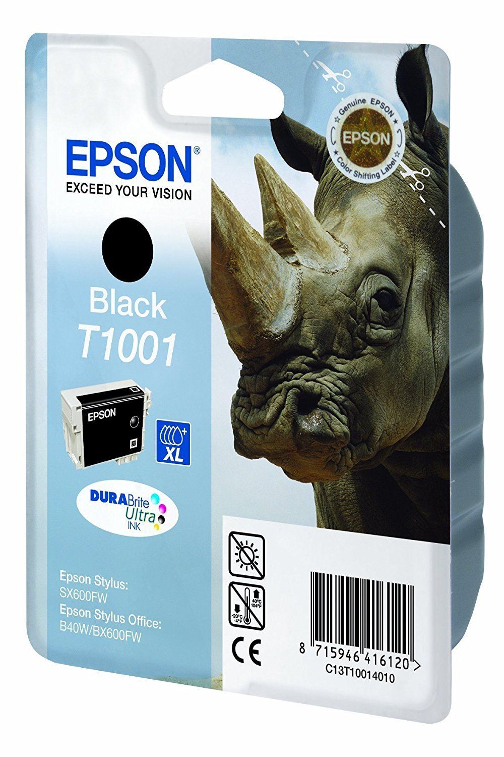 Genuine EPSON T1001 T1002 T1003 T1004 (T100) Rhino Ink Cartridges | eBay UK