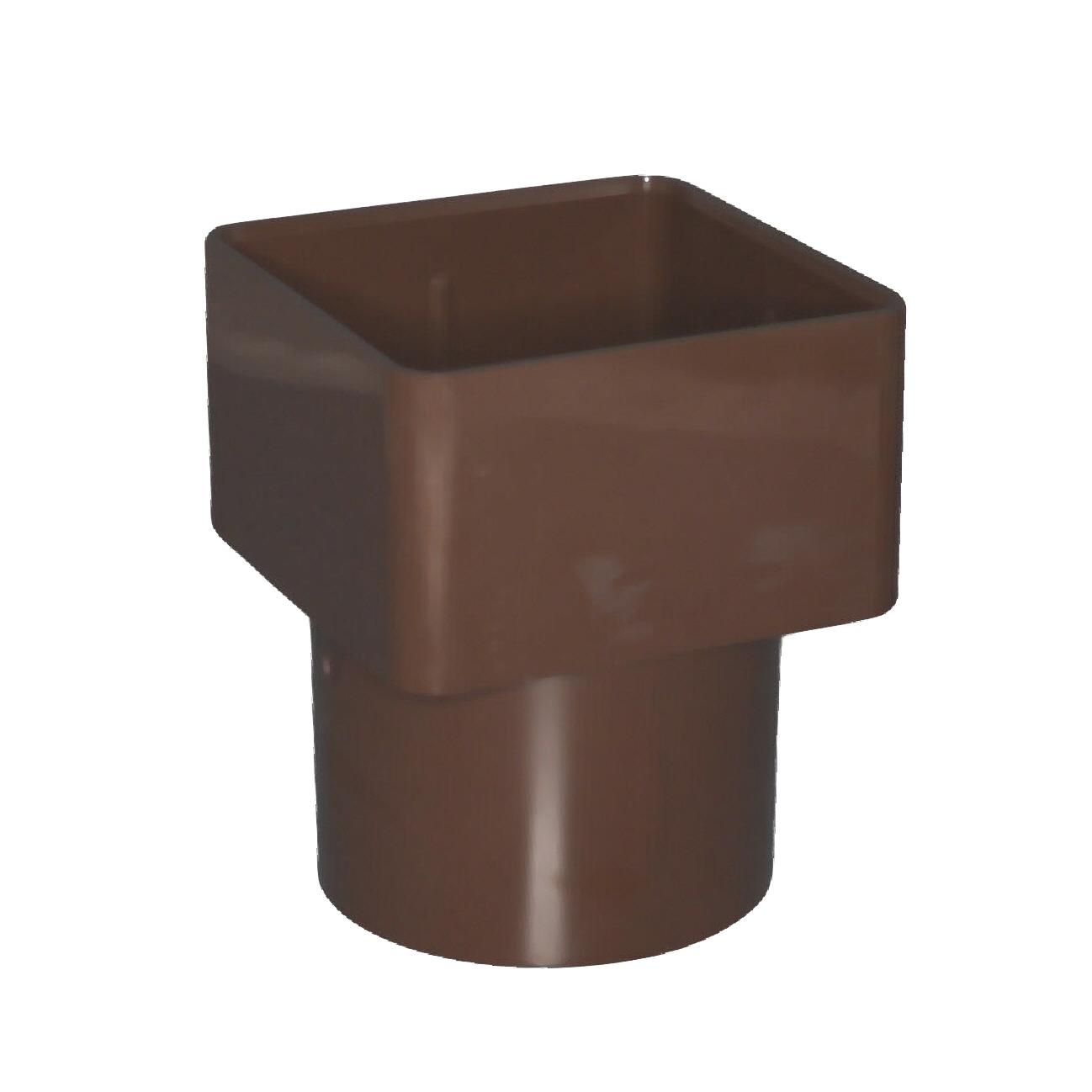 Brown Square 114mm Guttering & Downpipe Fittings, Freeflow Rain Water ...