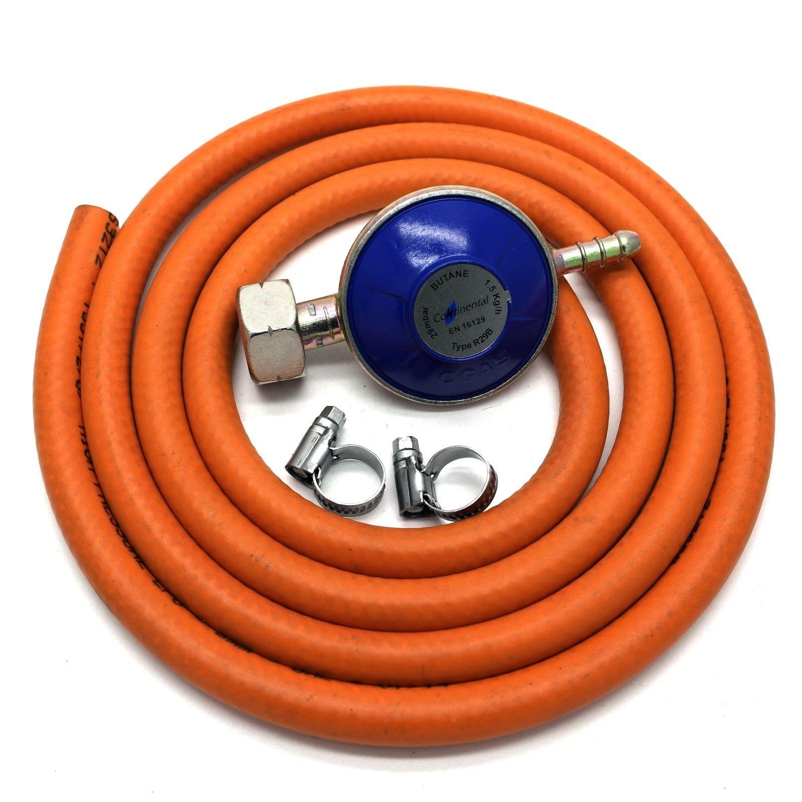 Butane Gas Regulator with 2m Hose And Clips Fits Calor Gas 4.5kg ...