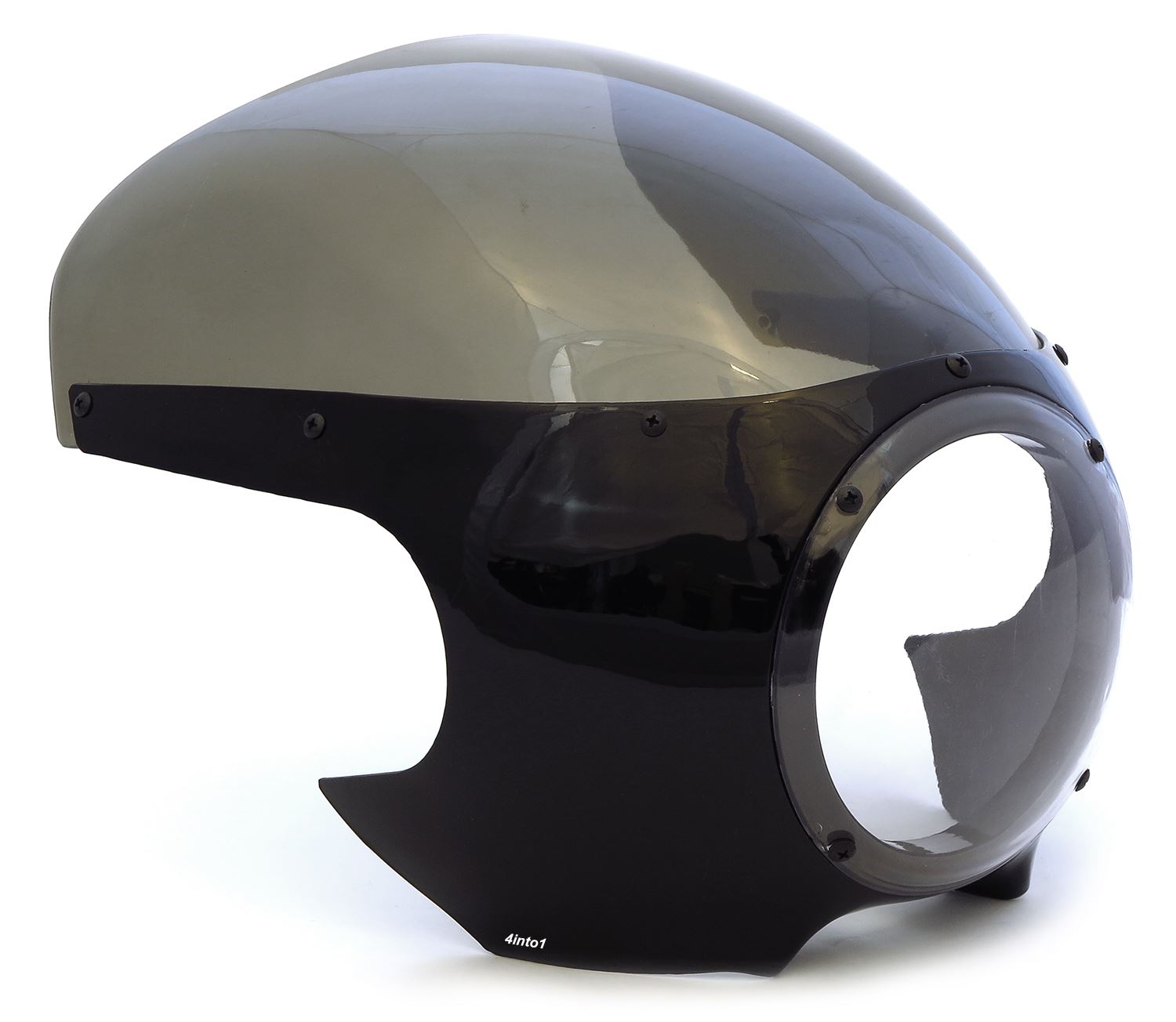 Cafe Racer Retro Drag Racing Motorcycle Fairing - Black - Smoke ...