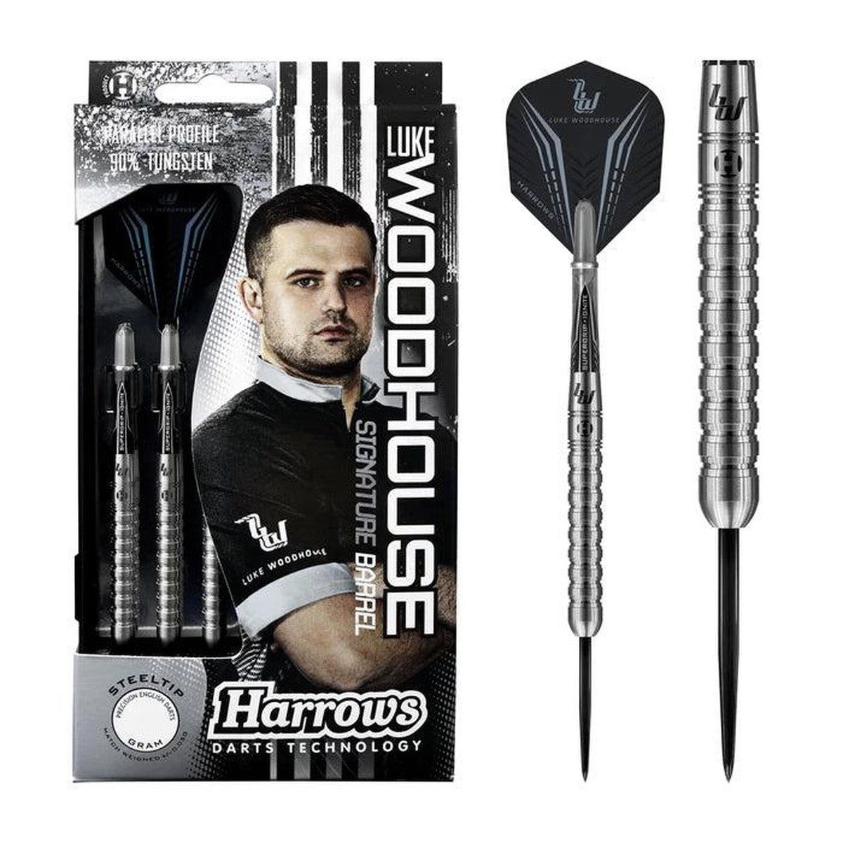 Harrows Luke Woodhouse Darts Set 25g for sale online eBay