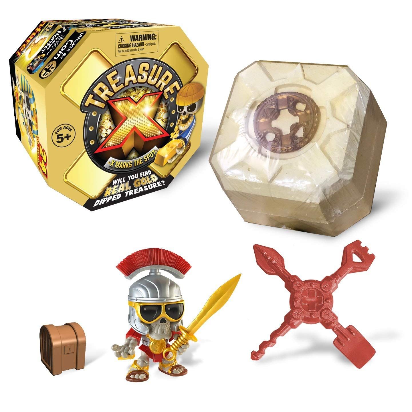 Treasure X Twin Pack Action Figure Excavate & Reveal Real Gold Toy ...