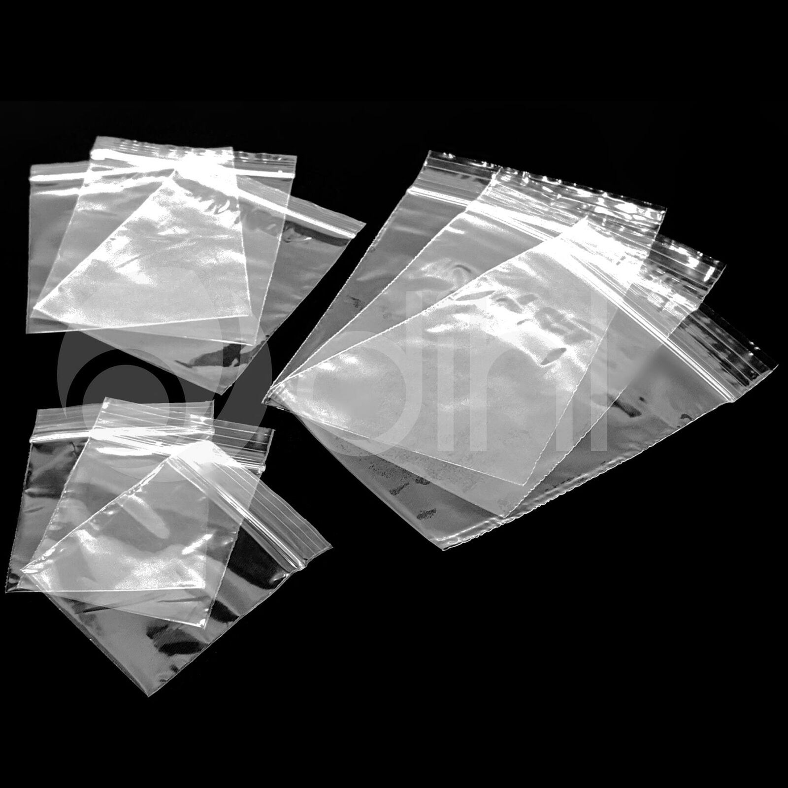 Grip Seal Bags Resealable Poly Polythene Plastic Zip Lock Baggies Small ...