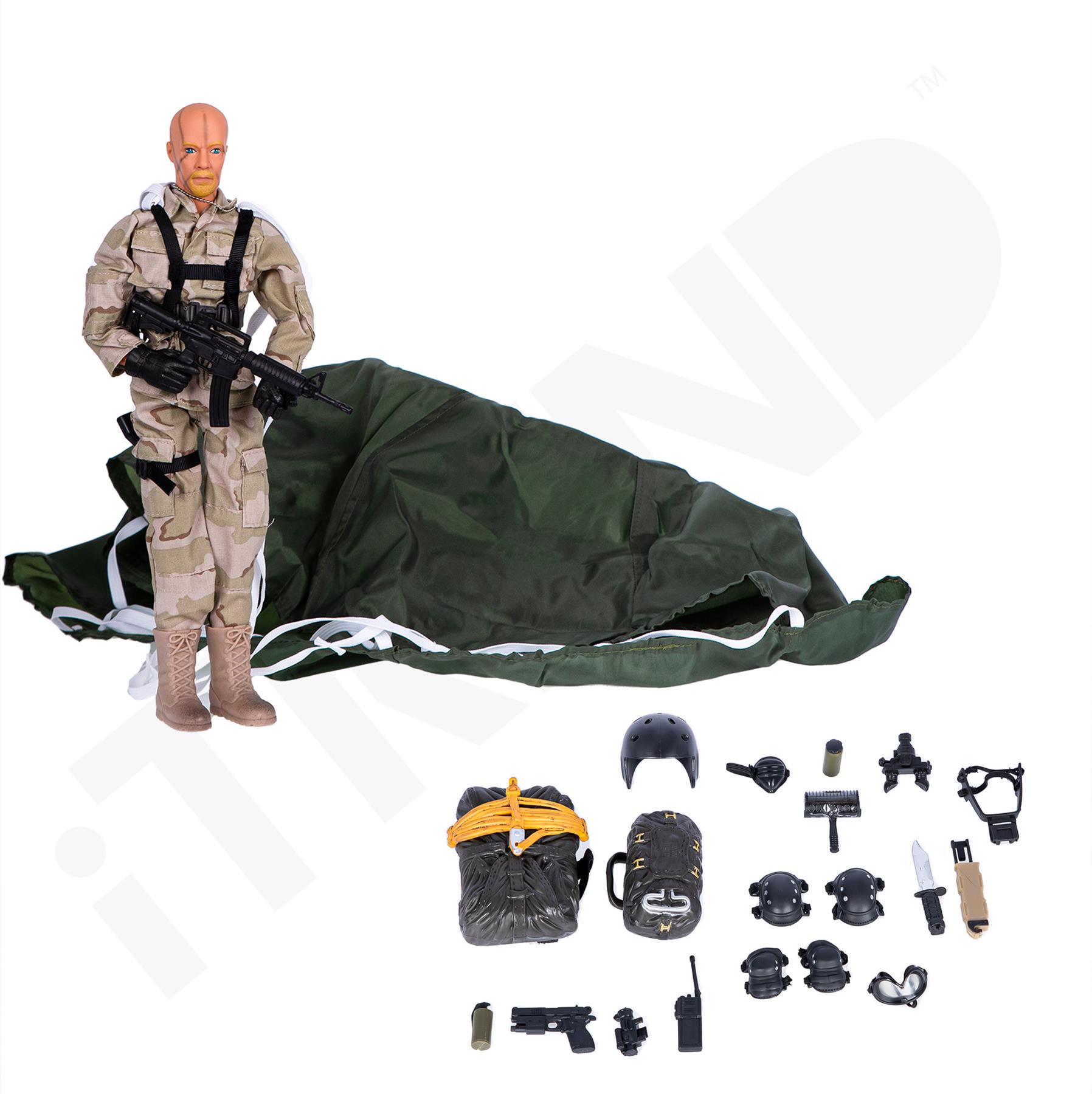 World Peacekeepers 12 Inch Airborne Trooper Halo Army Military Action ...