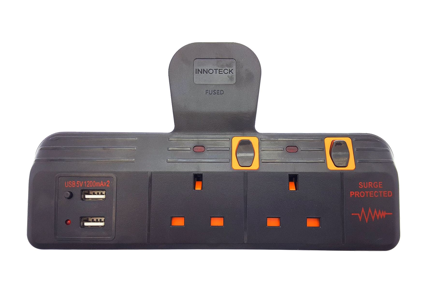 Multi Plug Extension Lead 2 3 4 5 Gang Way UK Mains Wall Socket ...