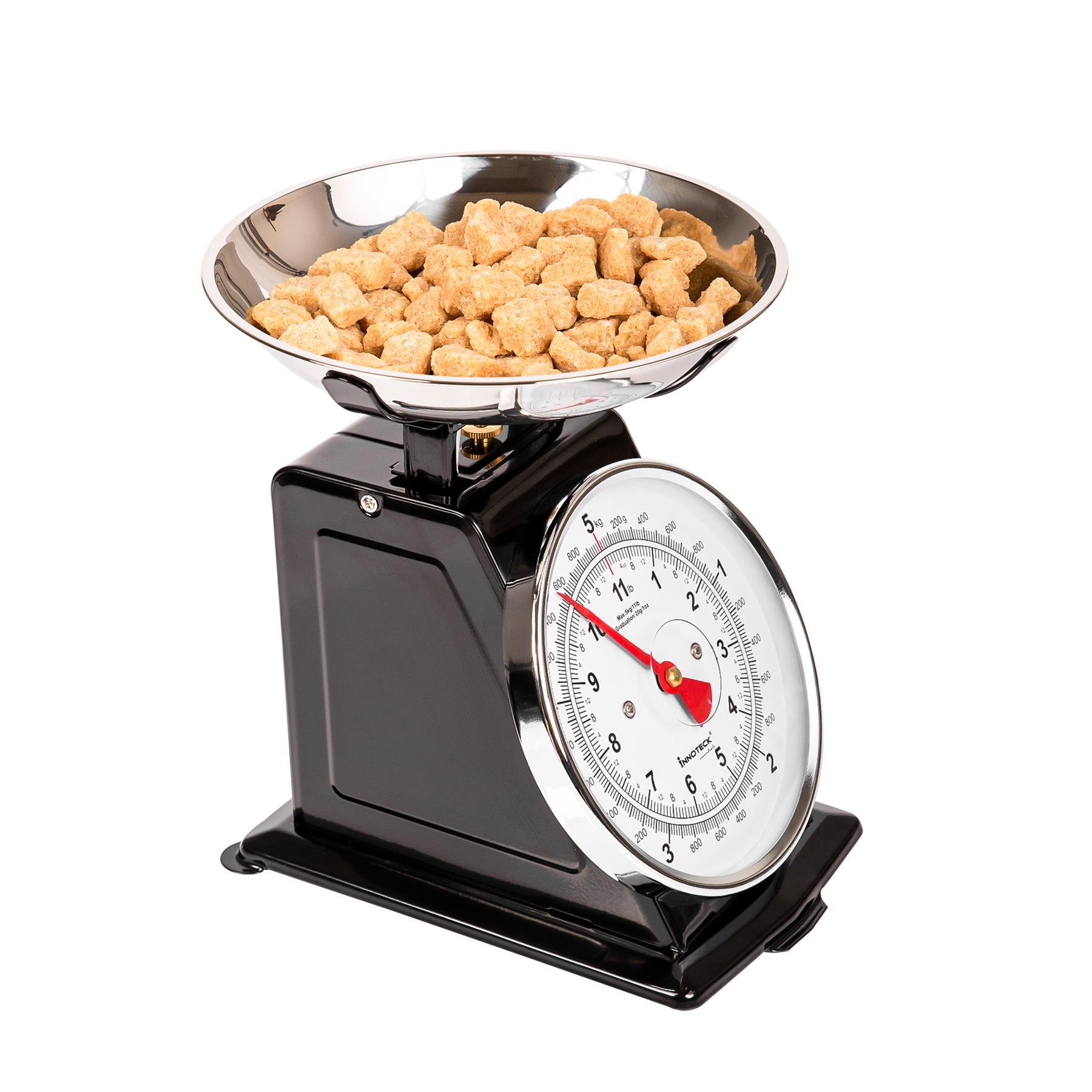 Traditional 5KG Kitchen Scales Black Cream | eBay UK