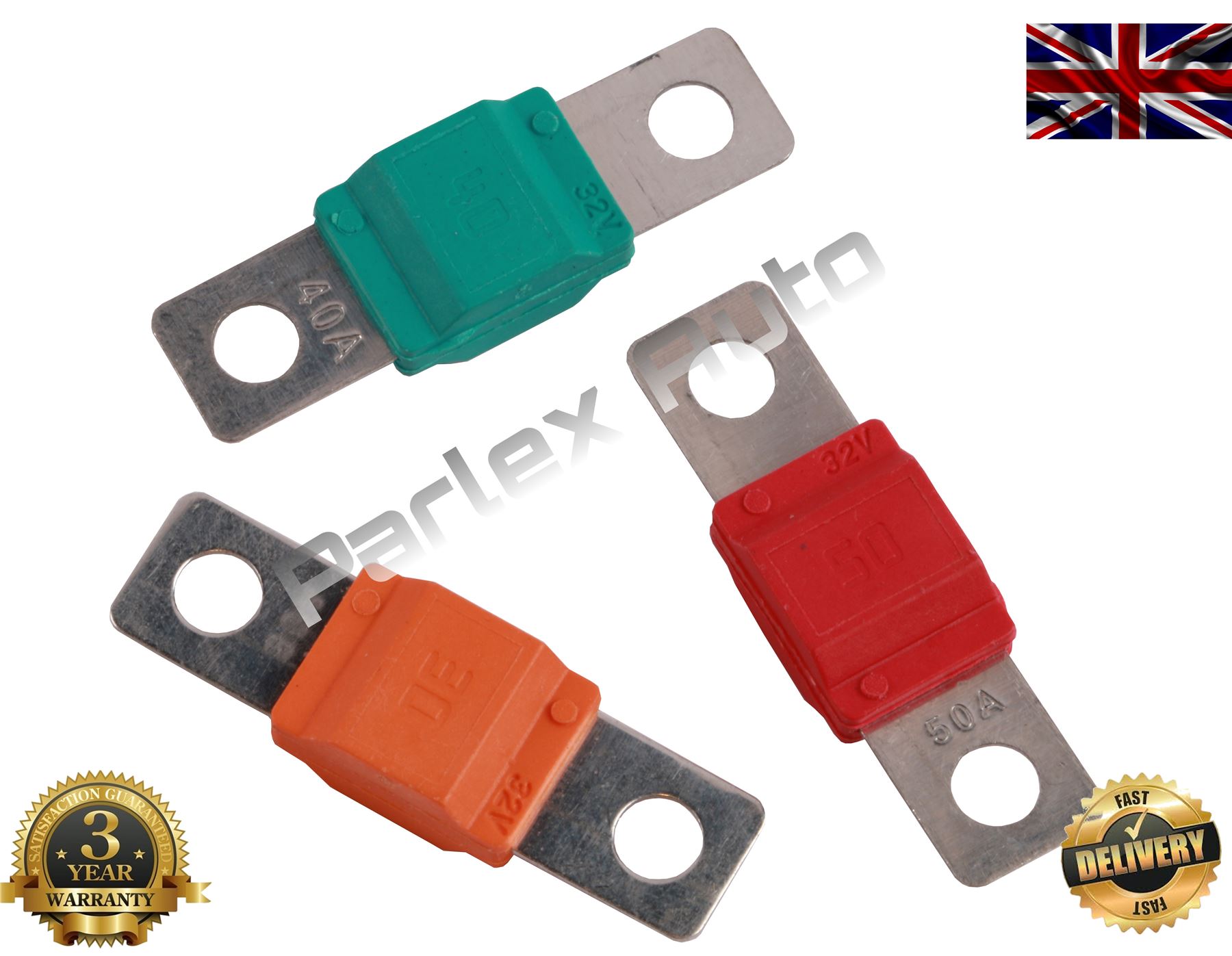 MIDIVAL-70A Fuse automotive 70A 32V 40mm Mounting M5 screw MIDIVAL70A ...