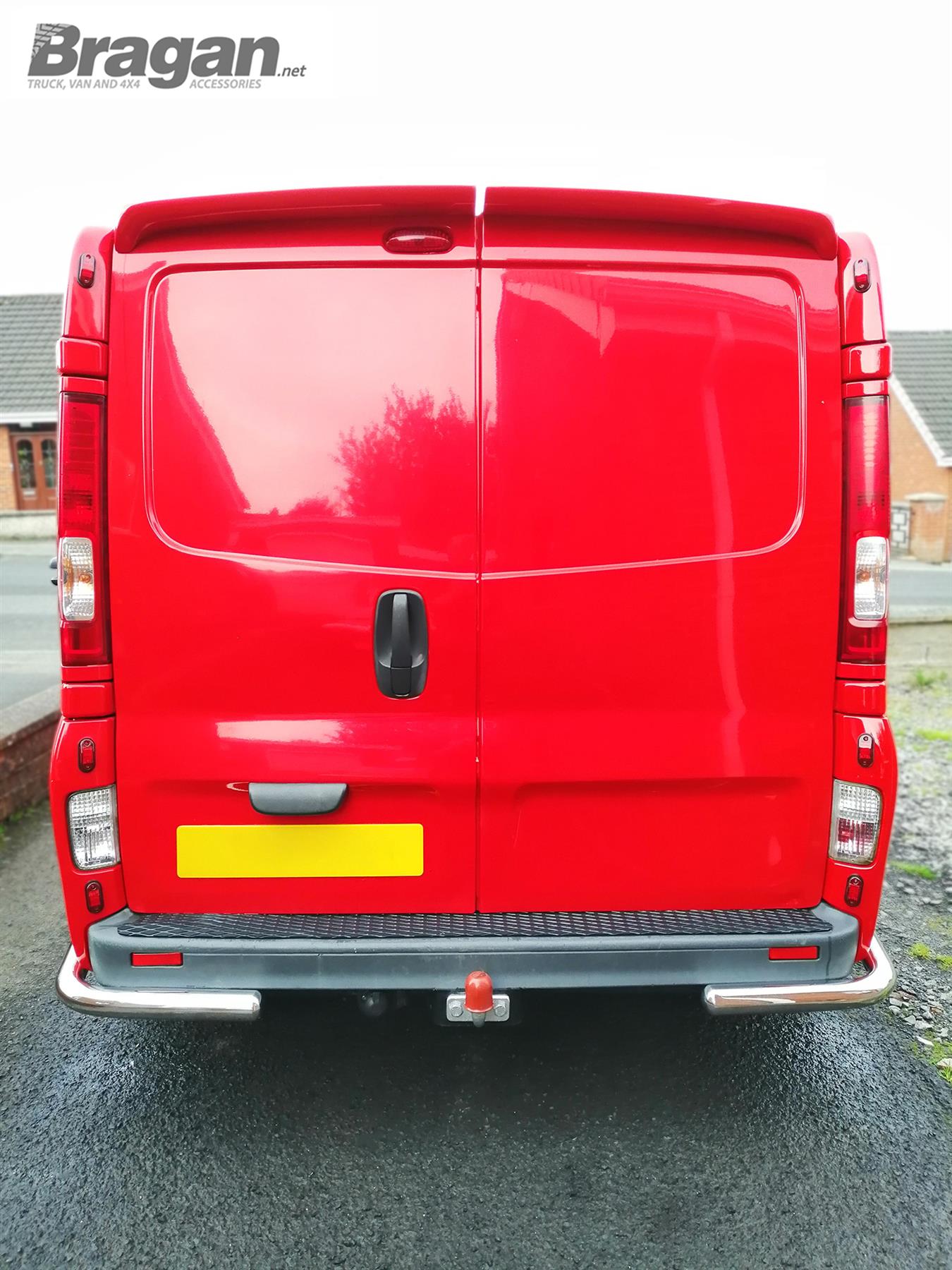 To Fit 02 - 14 Renault Trafic Stainless Steel Rear Corner Back Nudge ...