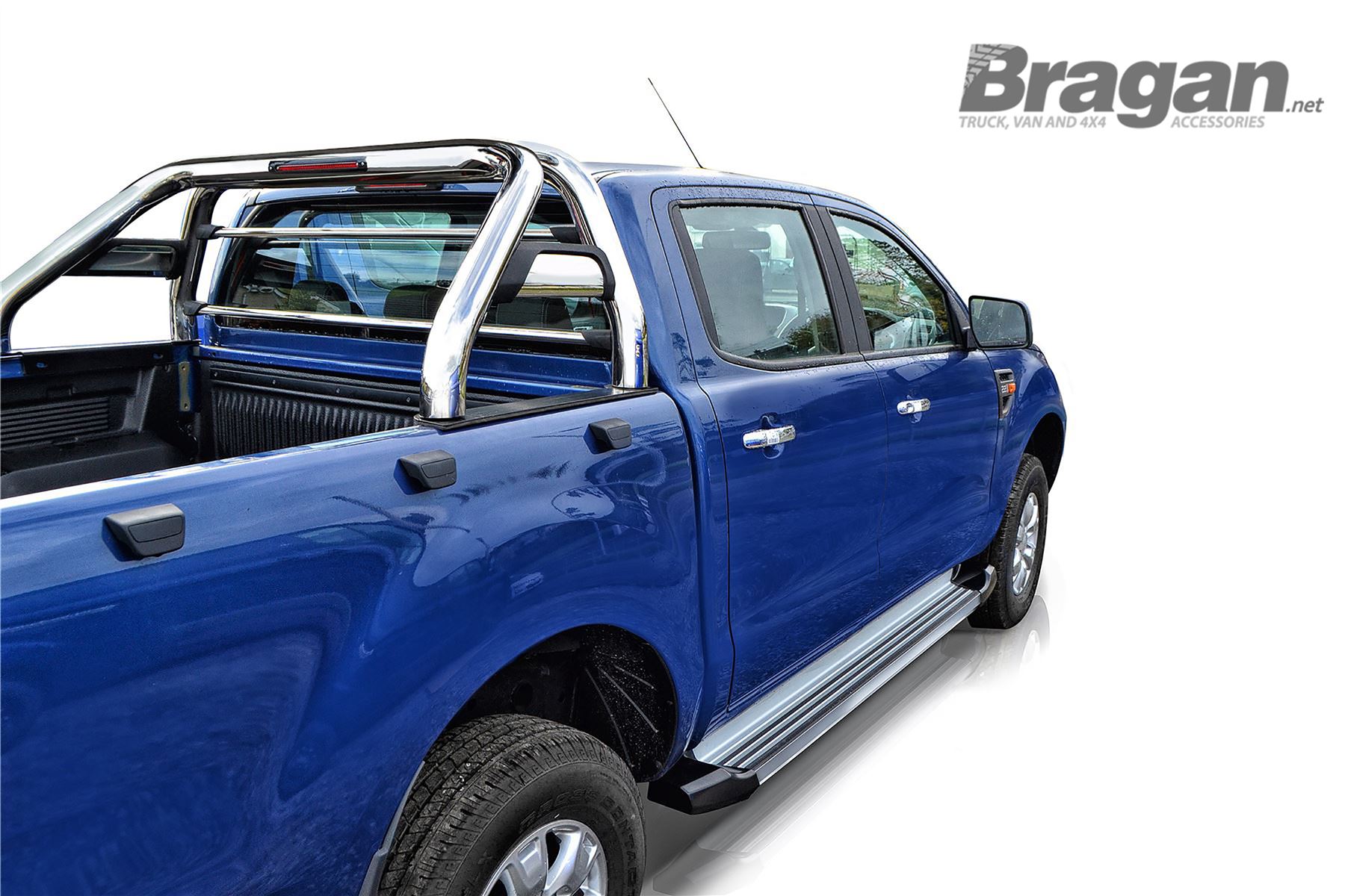 Roll Bar For Ford Ranger 2012 - 2016 Sport Polished Top Stainless Steel ...