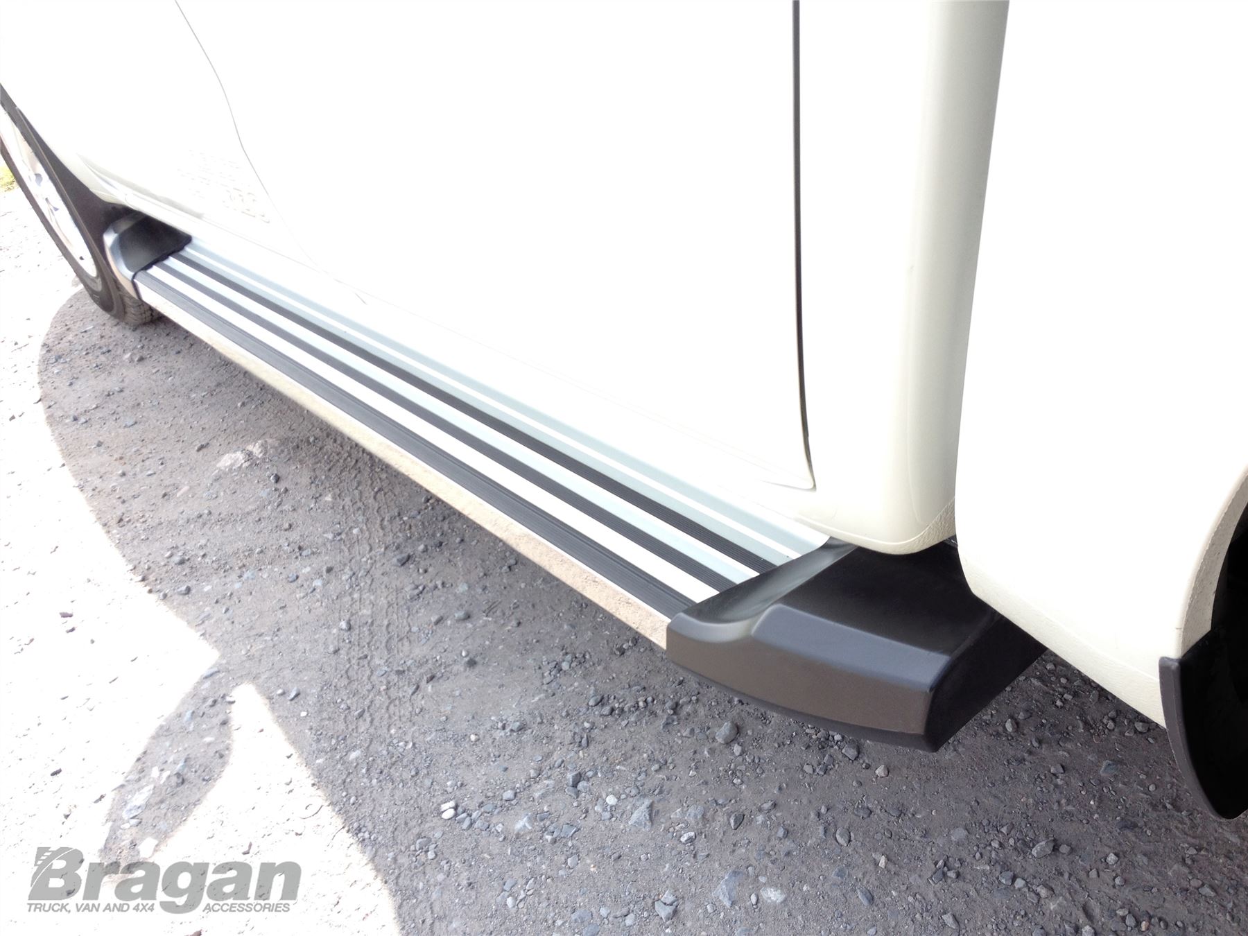 To Fit 2012 - 2016 Ford Ranger Polished Aluminium Side Steps Running ...