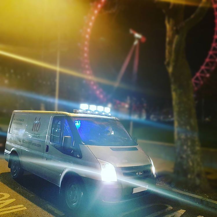 To Fit 07 - 14 Ford Transit MK7 Stainless Steel Front Van Roof Light ...