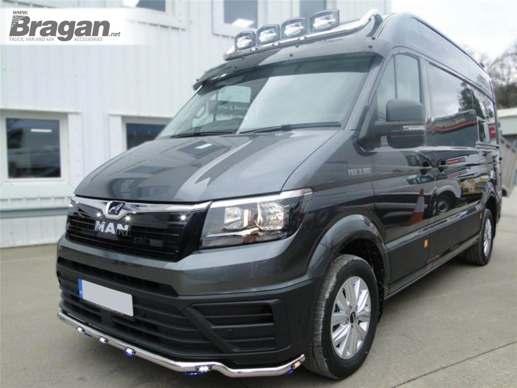 Sun Visor For MAN TGE 2017+ Acrylic Tinted Smoked Shade Guard Shield ...