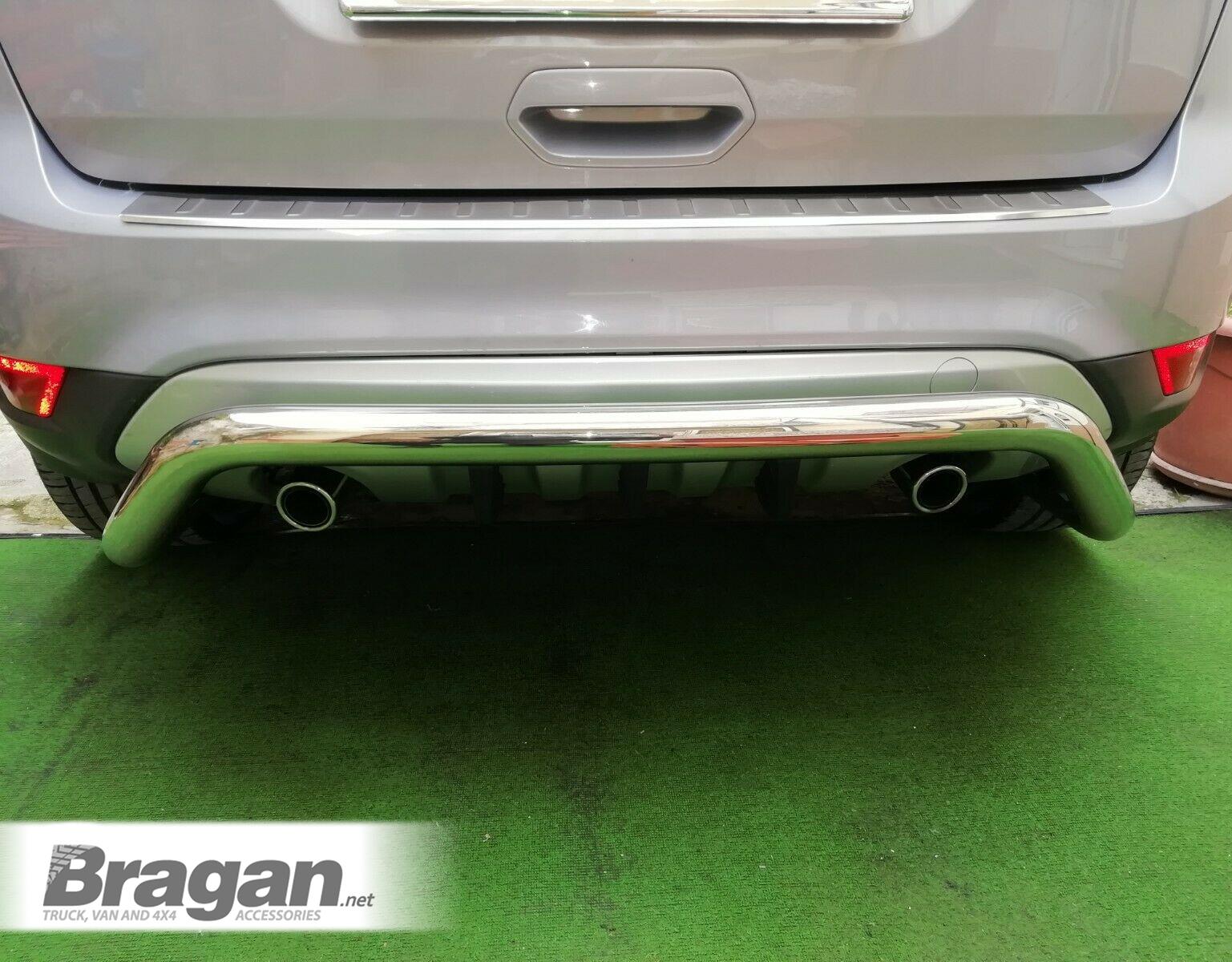 To Fit 2016 - 2019 Ford Kuga Stainless Steel Chrome Rear Bumper Bar ...