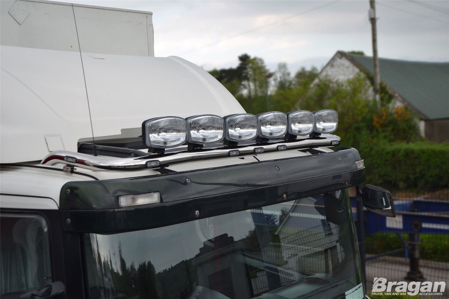 To Fit Scania P G R 6 Series 09+ Low Day Cab Stainless Steel Flat Roof ...
