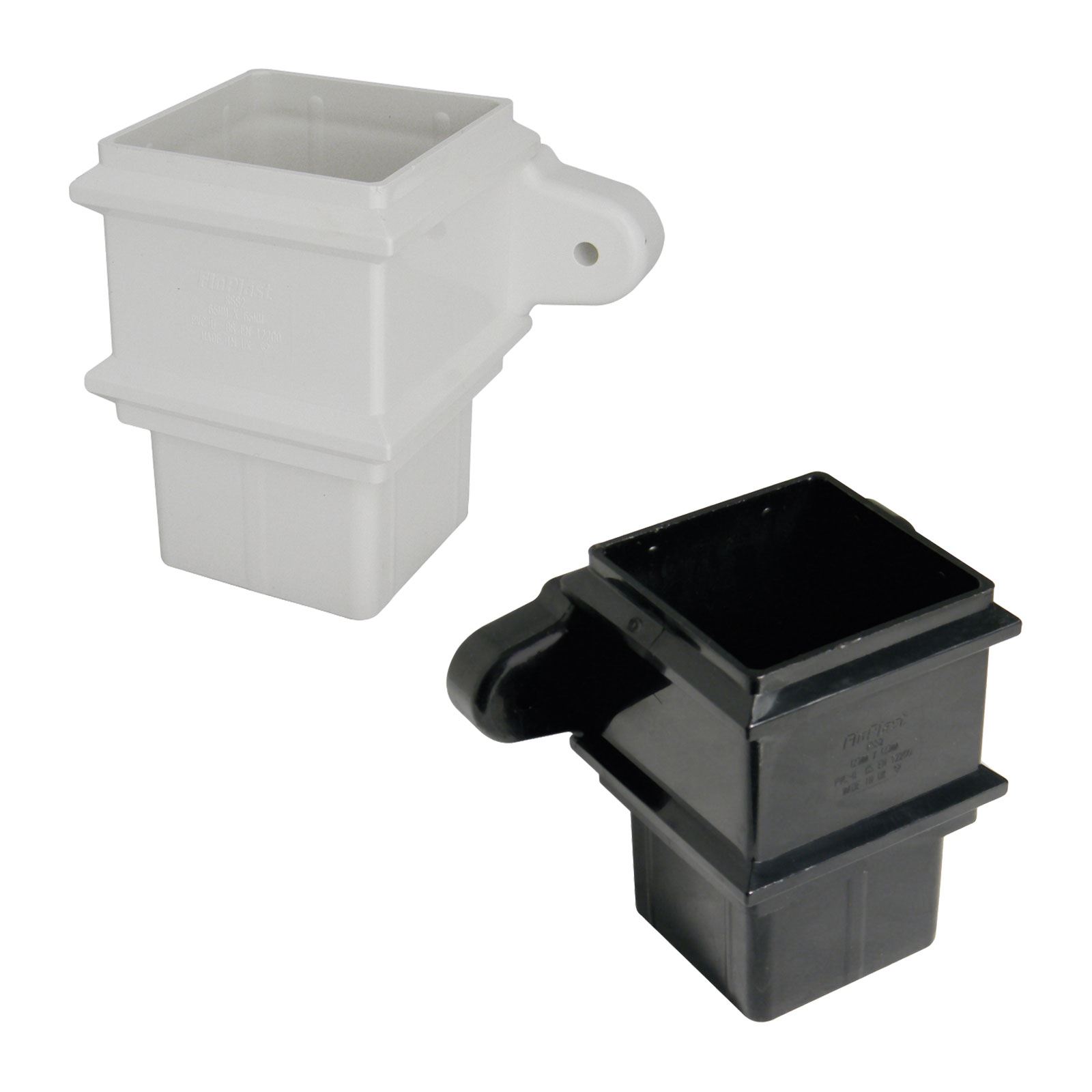 Square UPVC Downpipe Gutter 65mm FloPlast Rainwater PVC Guttering ...